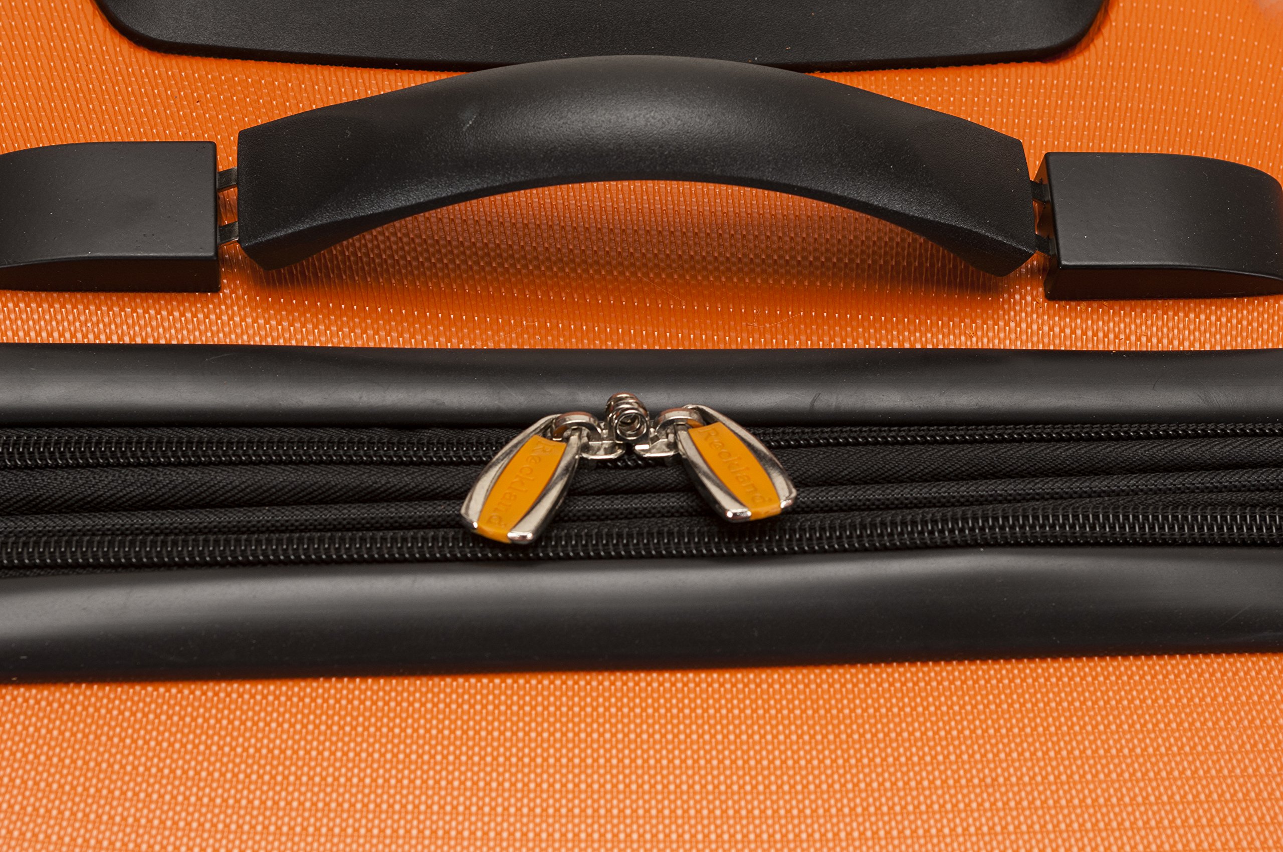 Rockland Melbourne Hardside Expandable Spinner Wheel Luggage, Orange, 2-Piece Set (20/28)