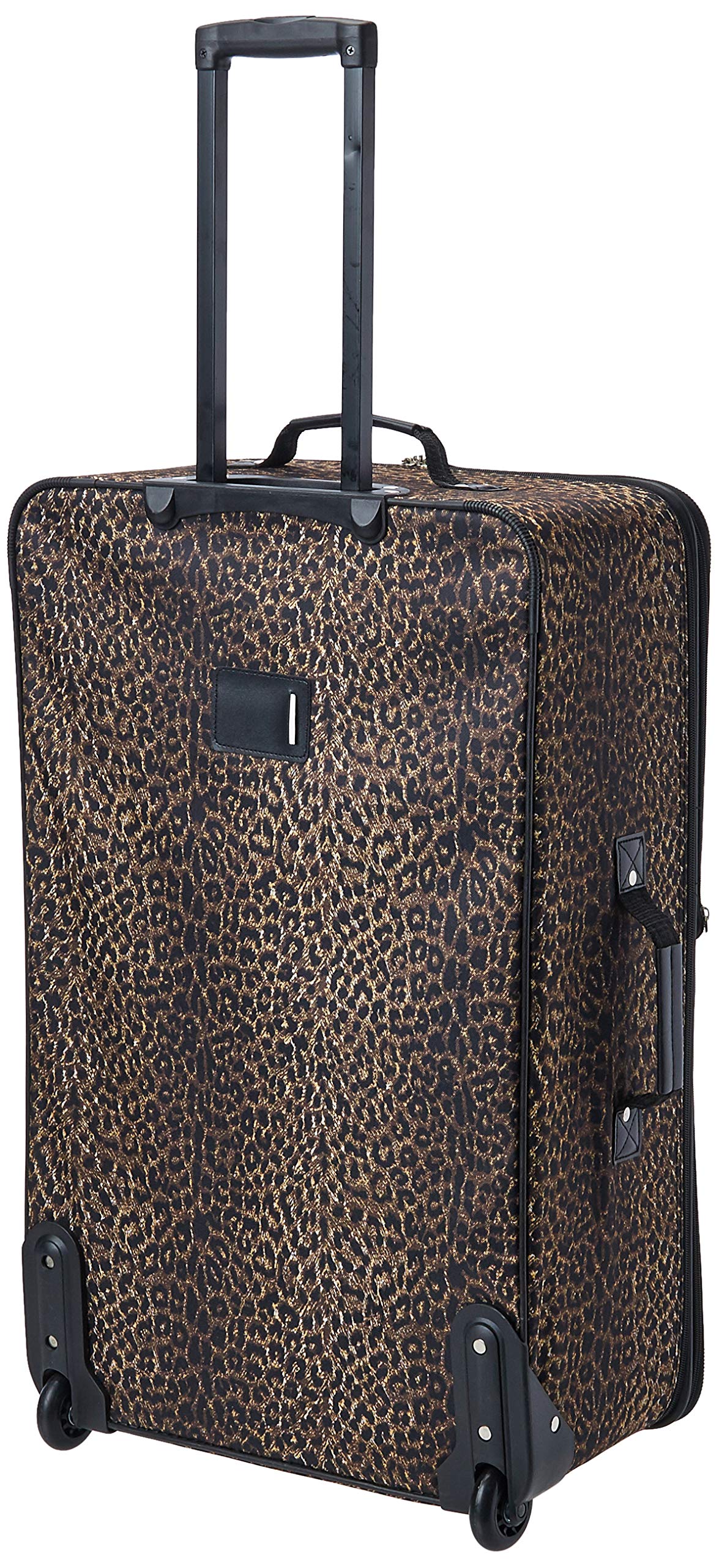 Rockland Jungle Softside Upright Luggage Set, Leopard, 4-Piece (14/19/24/28)