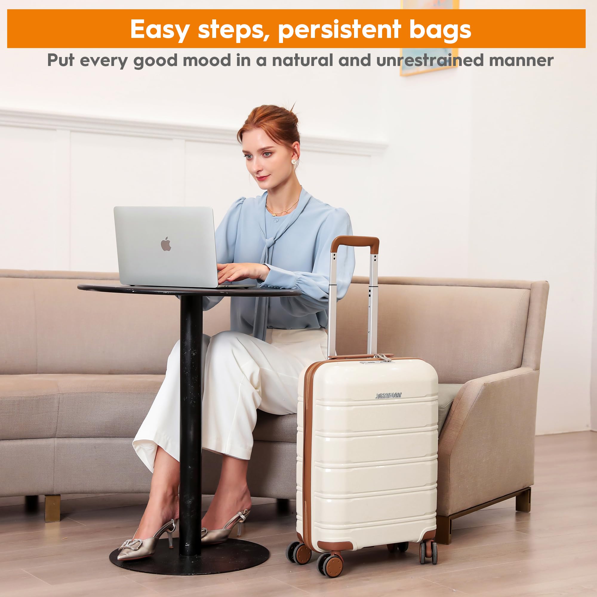 Joyway Luggage 5 Piece Sets, Lightweight Rolling Hardside Travel Luggage with TSA Lock,Luggage Set Clearance,Suitcase with Spinner Wheels for Women