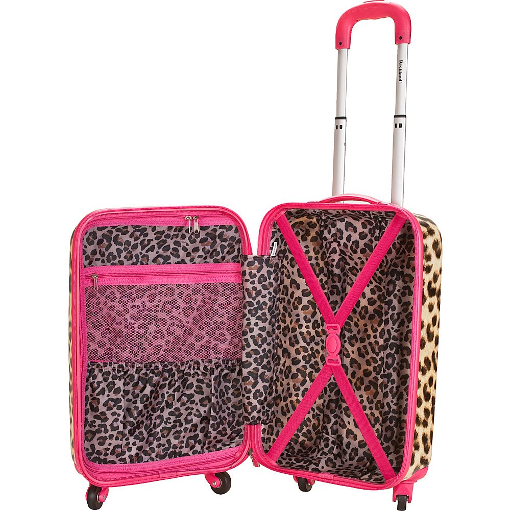 Rockland Safari Hardside Spinner Wheel Luggage, Camouflage, Carry-On 20-Inch