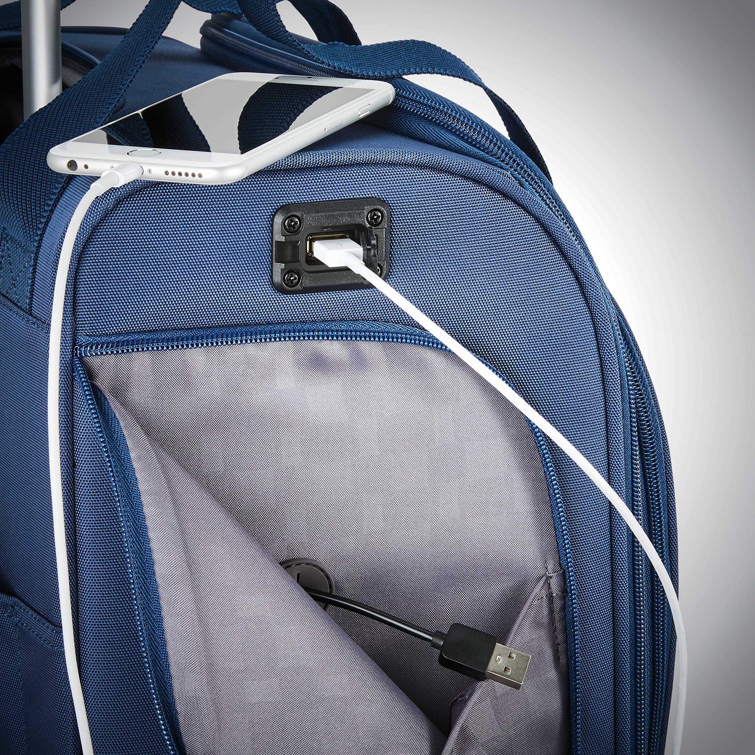 Samsonite Underseat Carry-On Spinner with USB Port, Ocean, One Size