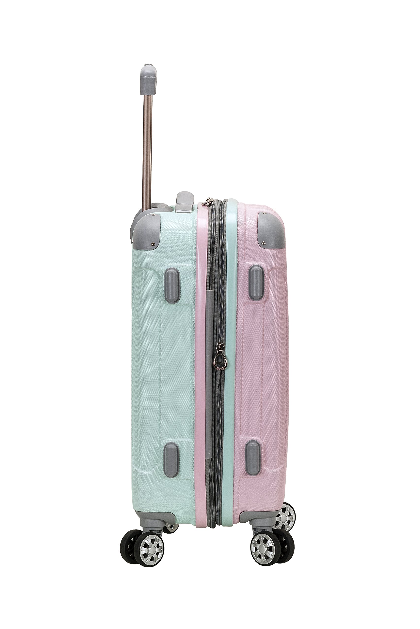 Rockland London Hardside Spinner Wheel Luggage, Mint, Carry-On 20-Inch