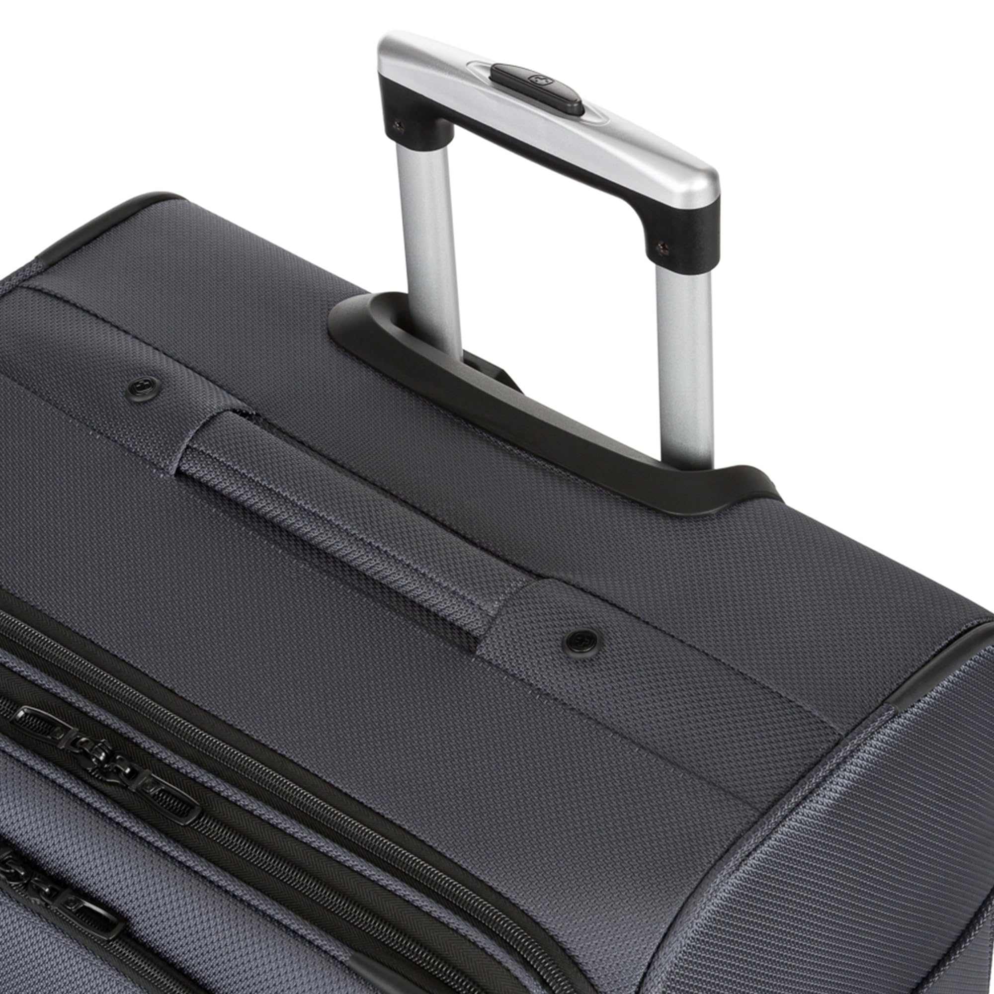 SwissGear Sion Softside Expandable Roller Luggage, Dark Grey, Checked-Large 29-Inch