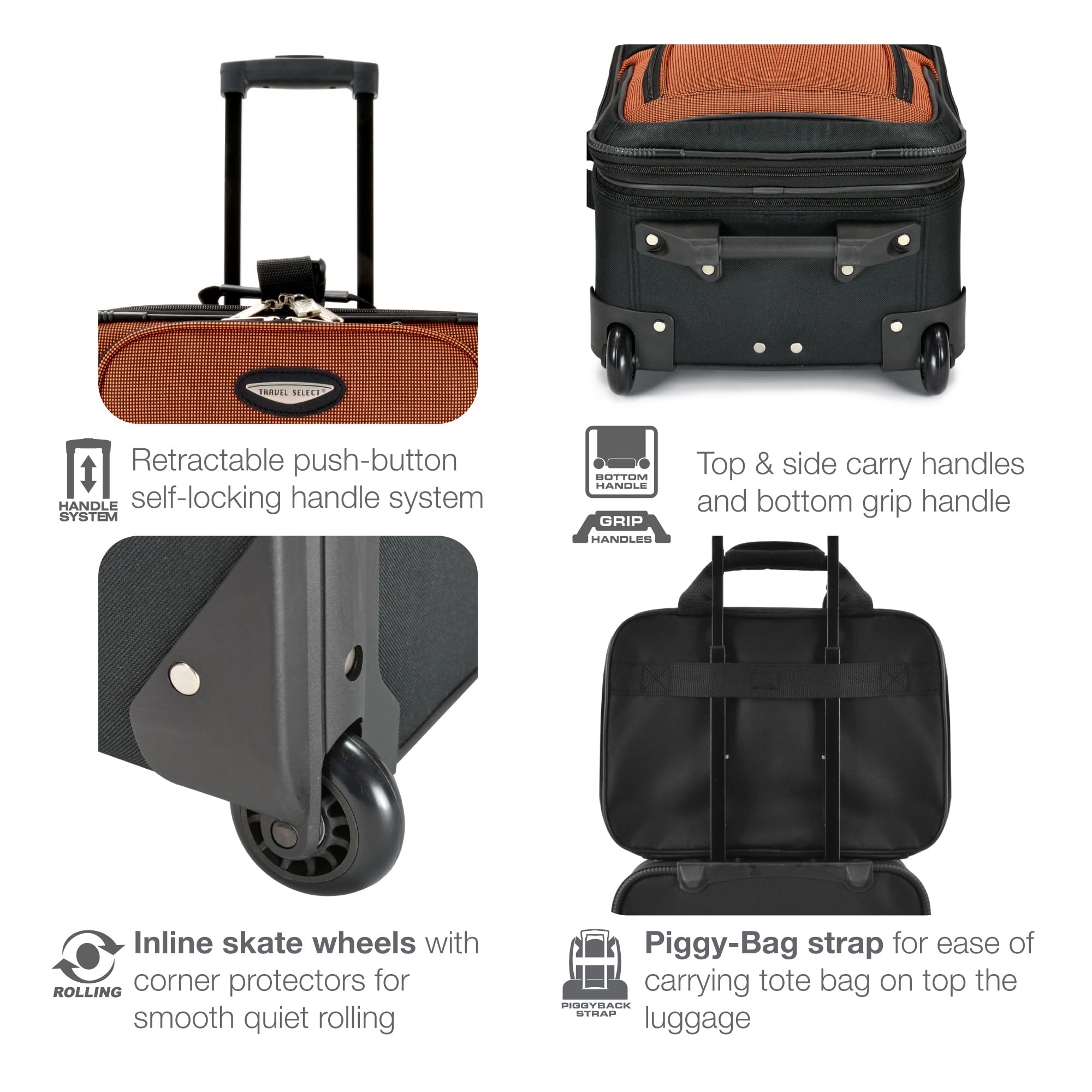 Travel Select Unisex-Adult Amsterdam Expandable Rolling Upright Luggage, Burgundy, Carry-on 21-Inch