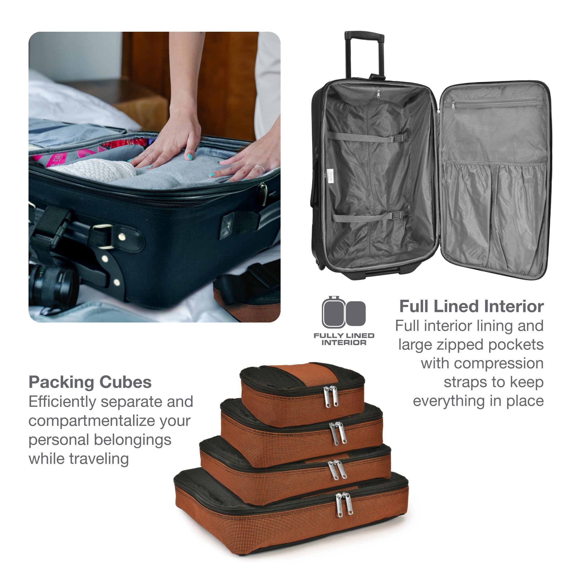 Travel Select Unisex-Adult Amsterdam Expandable Rolling Upright Luggage, Burgundy, Carry-on 21-Inch