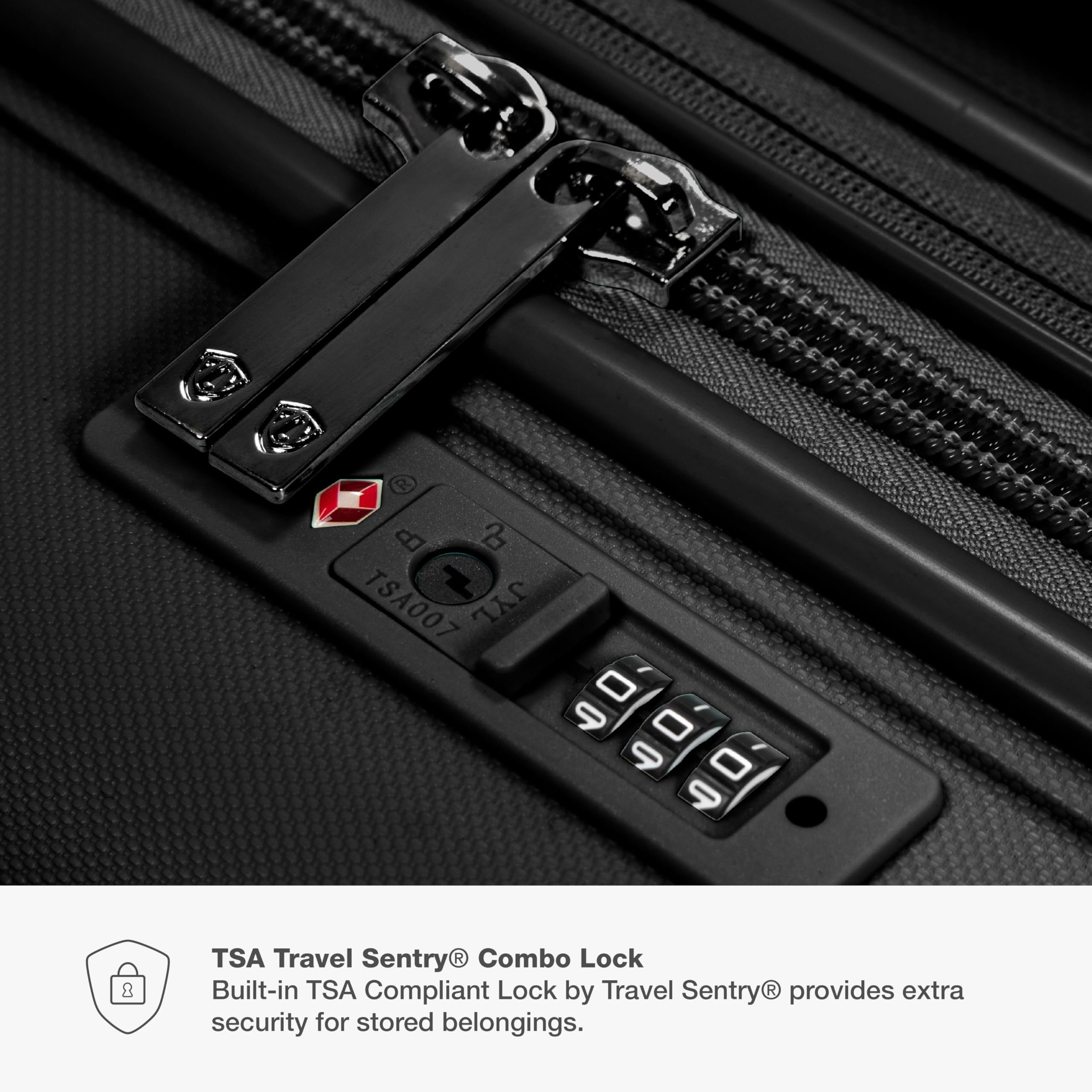 Traveler's Choice Pagosa Indestructible Hardshell Expandable Spinner Luggage, Black, Carry-on 22-Inch