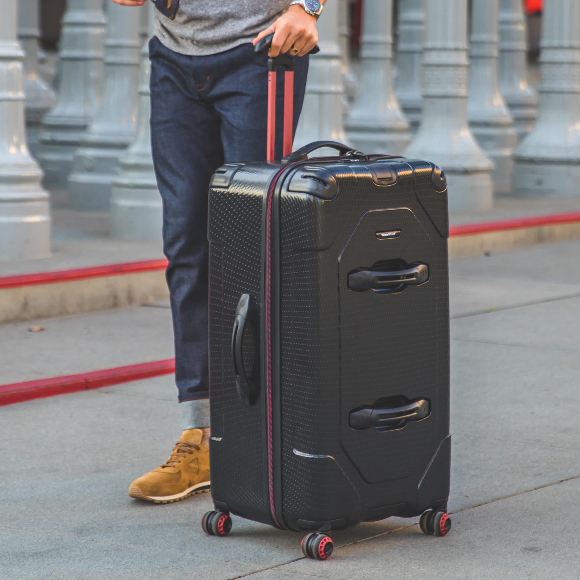 Traveler's Choice Maxporter II 30" Hardside Spinner Trunk Luggage, Dark Green
