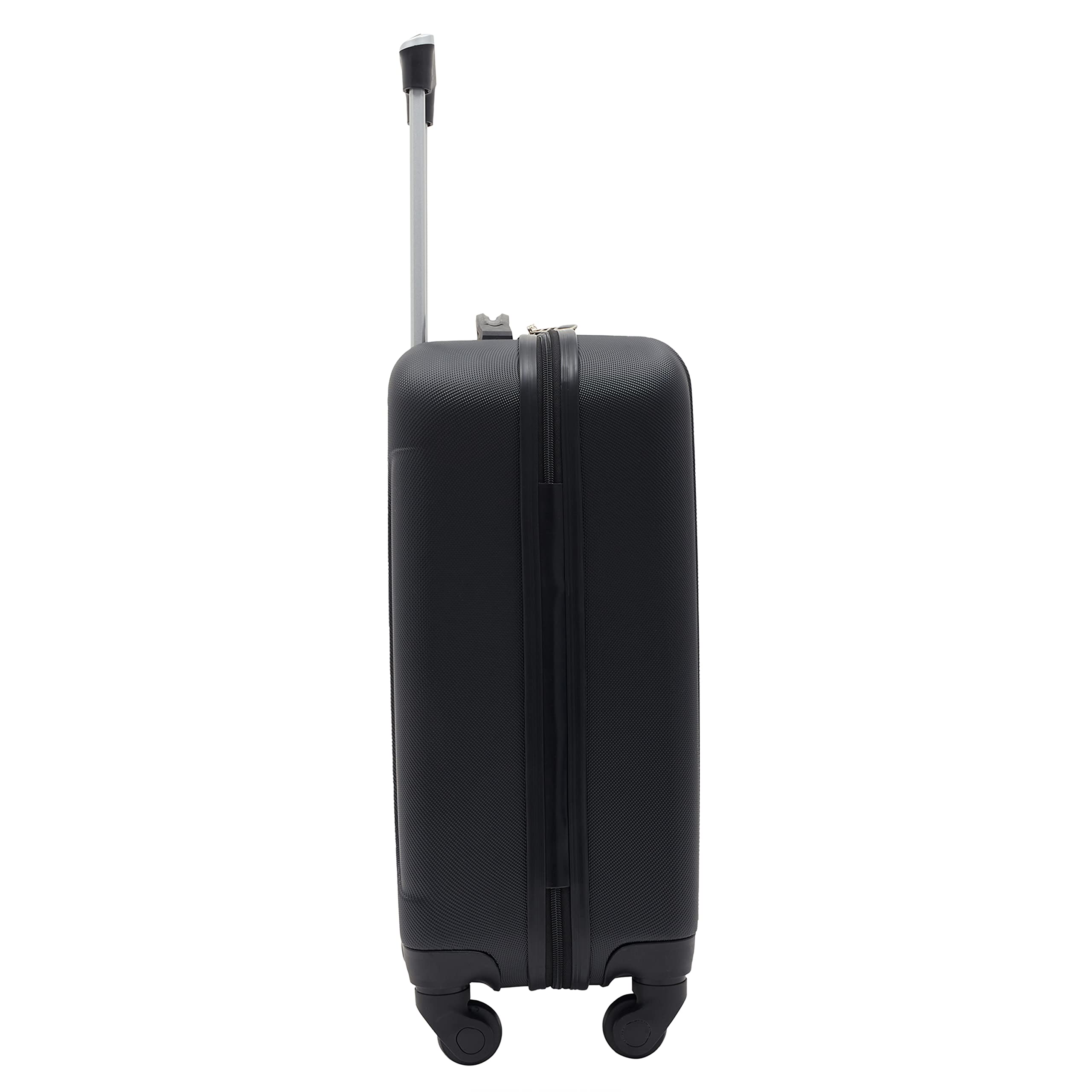 Travelers Club Cosmo Hardside Spinner Luggage, Black, Carry-On 20-Inch