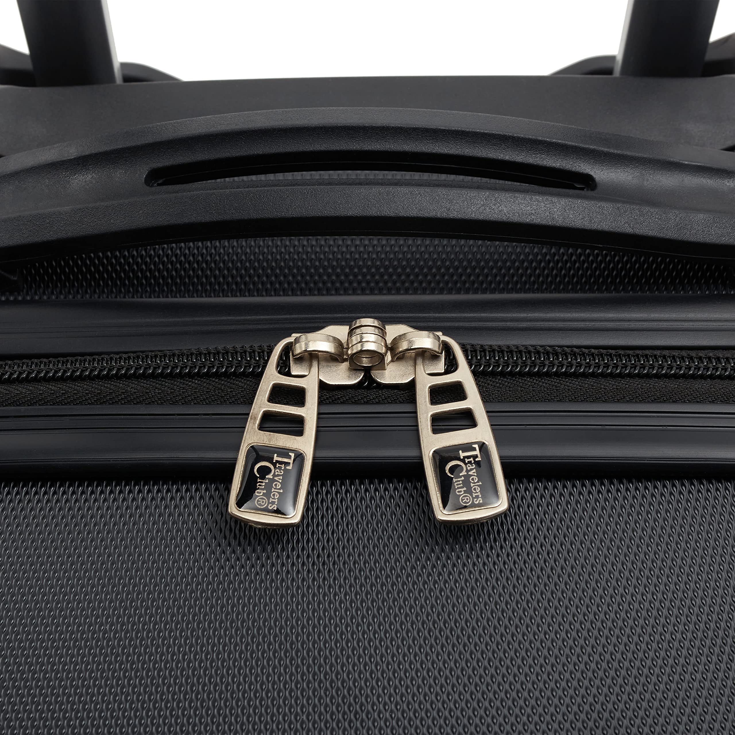 Travelers Club Cosmo Hardside Spinner Luggage, Black, Carry-On 20-Inch