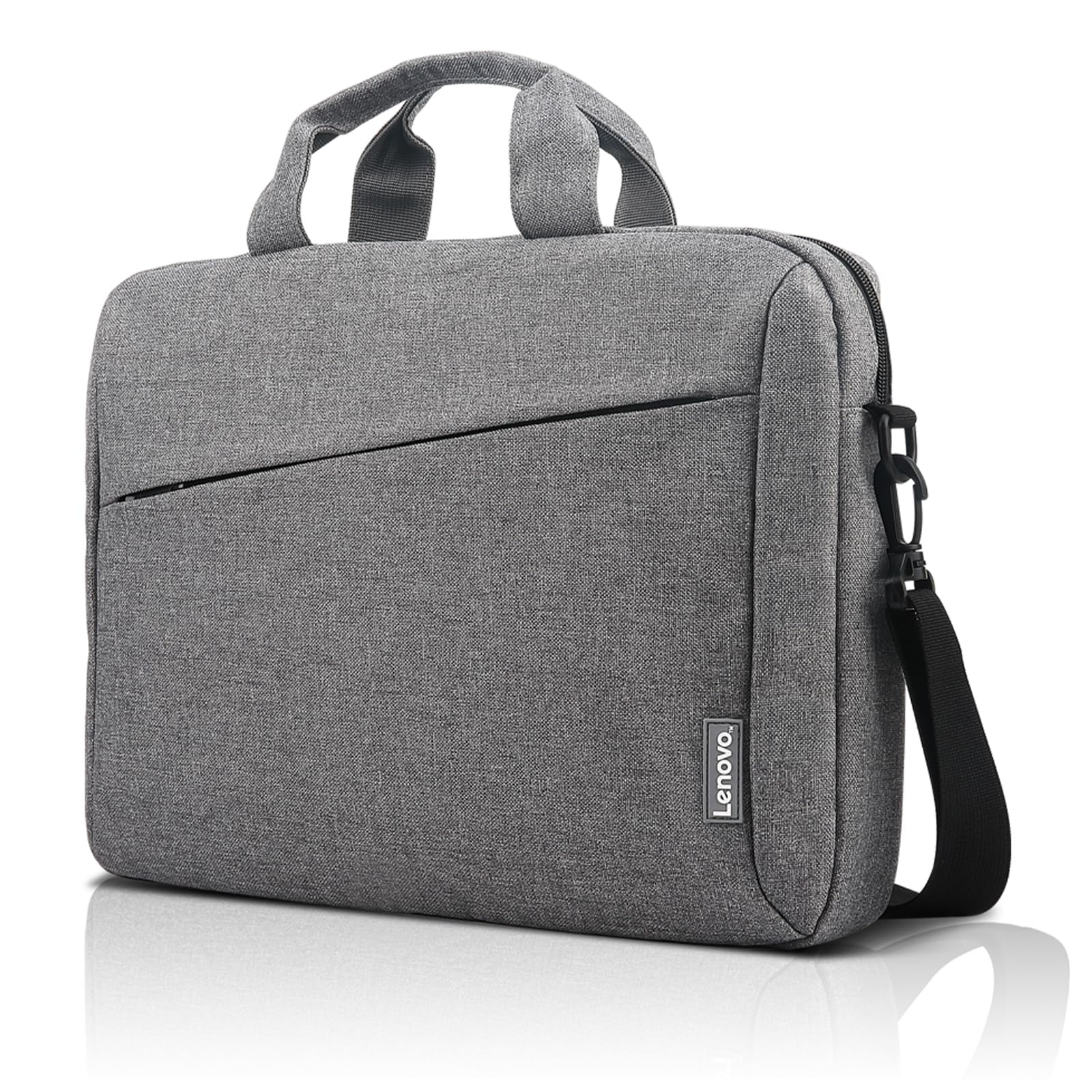 Lenovo Laptop Carrying Case T210, fits for 15.6-Inch Laptop and Tablet, Sleek Design, Durable and Water-Repellent Fabric, Business Casual or School, GX40Q17231 - Grey