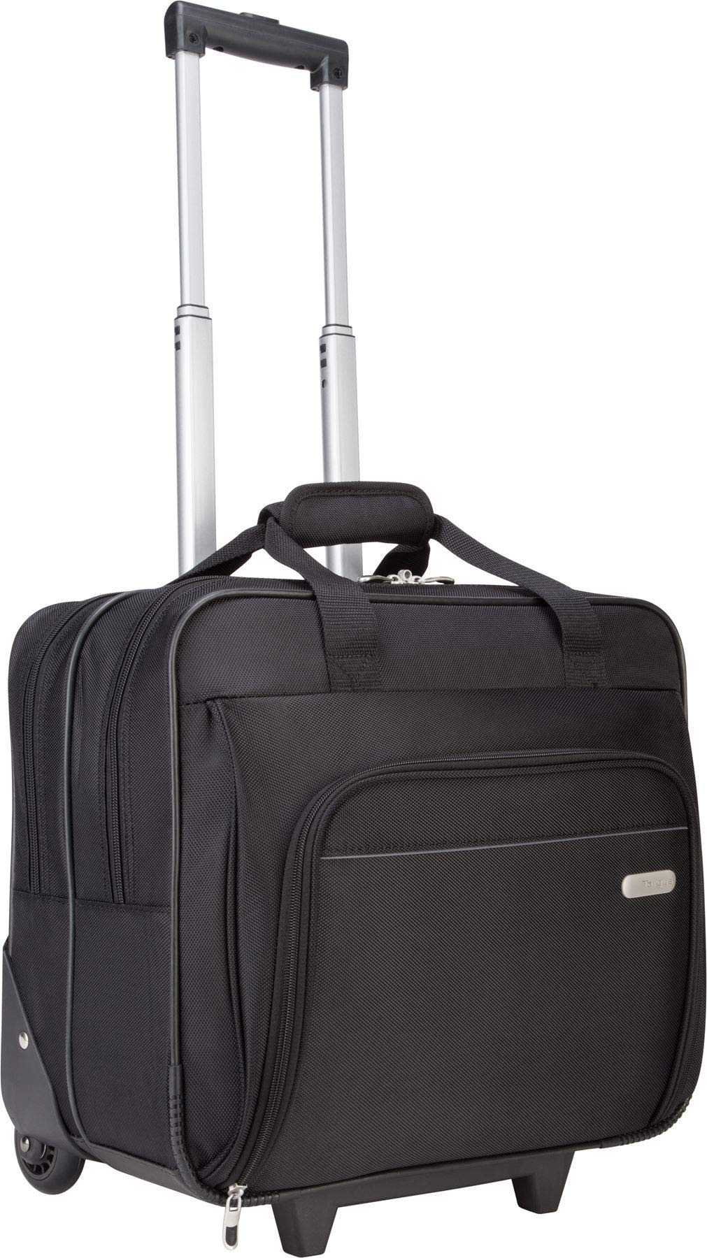 Targus Metro Rolling Laptop Case Bag for Business Commuter with Durable Water Resistant, Expandable Compartments, Trolley Strap, Padded Protection fits up to 16-Inch Notebook Screen, Black (TBR003US)