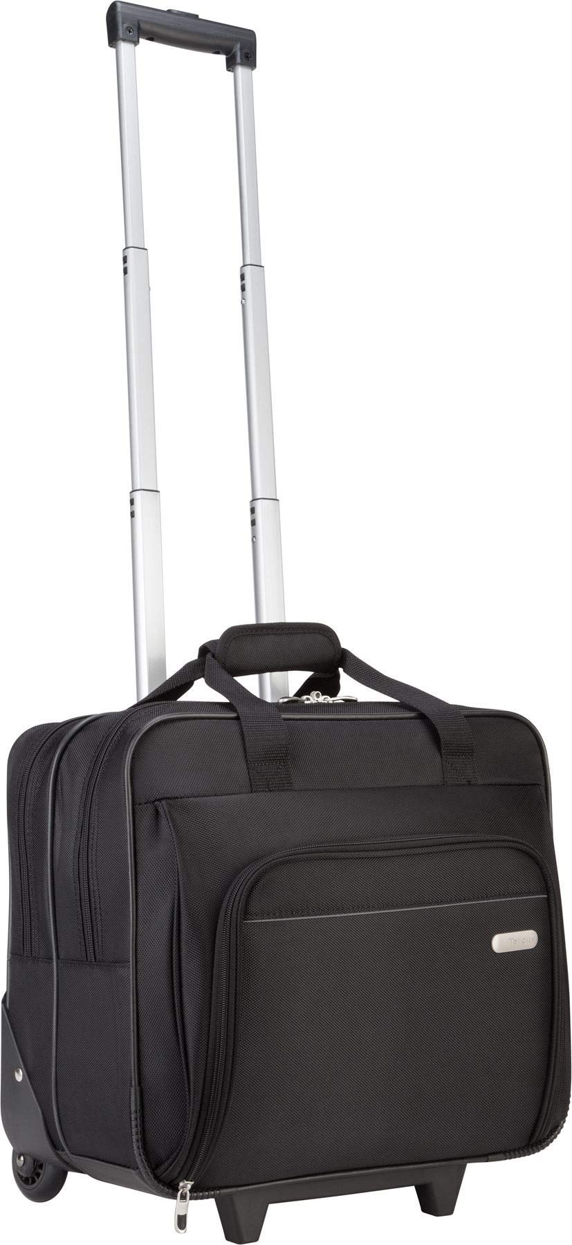 Targus Metro Rolling Laptop Case Bag for Business Commuter with Durable Water Resistant, Expandable Compartments, Trolley Strap, Padded Protection fits up to 16-Inch Notebook Screen, Black (TBR003US)