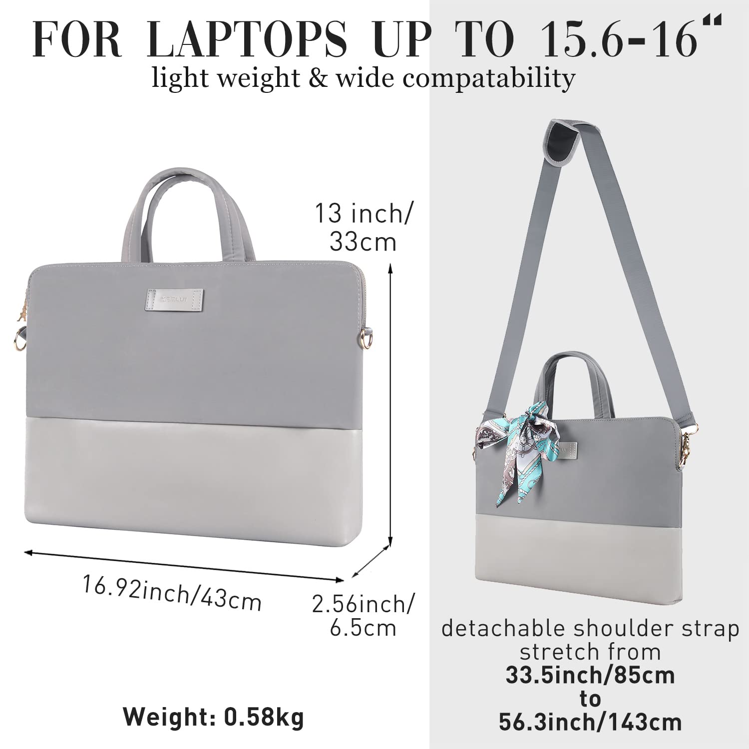 Kamlui Laptop Bag for Women 15.6 inch 16 Compatible with Apple MacBook Pro Air HP Lenovo Dell Razer Computer Pink Carrying Small Shoulder Messenger 13 14 Tote Sleeve with Strap Work Cute Laptop Case
