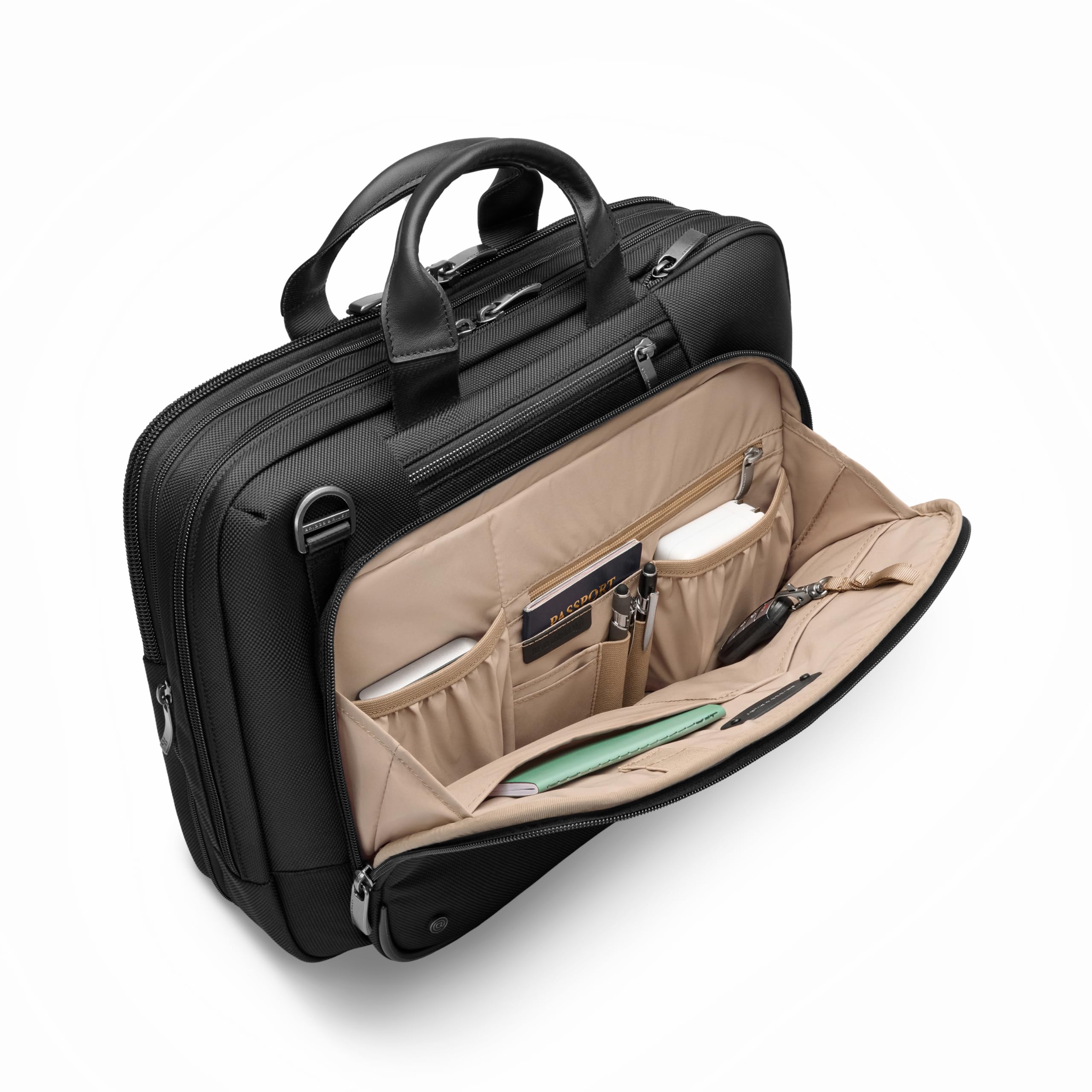 Briggs & Riley @ Work Rolling Briefcase, Black, Medium