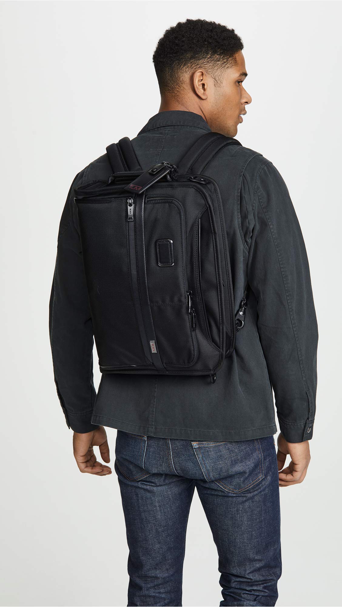 TUMI - Alpha 3 Slim Three Way Laptop Briefcase - 15 Inch Computer Bag for Men and Women - Black