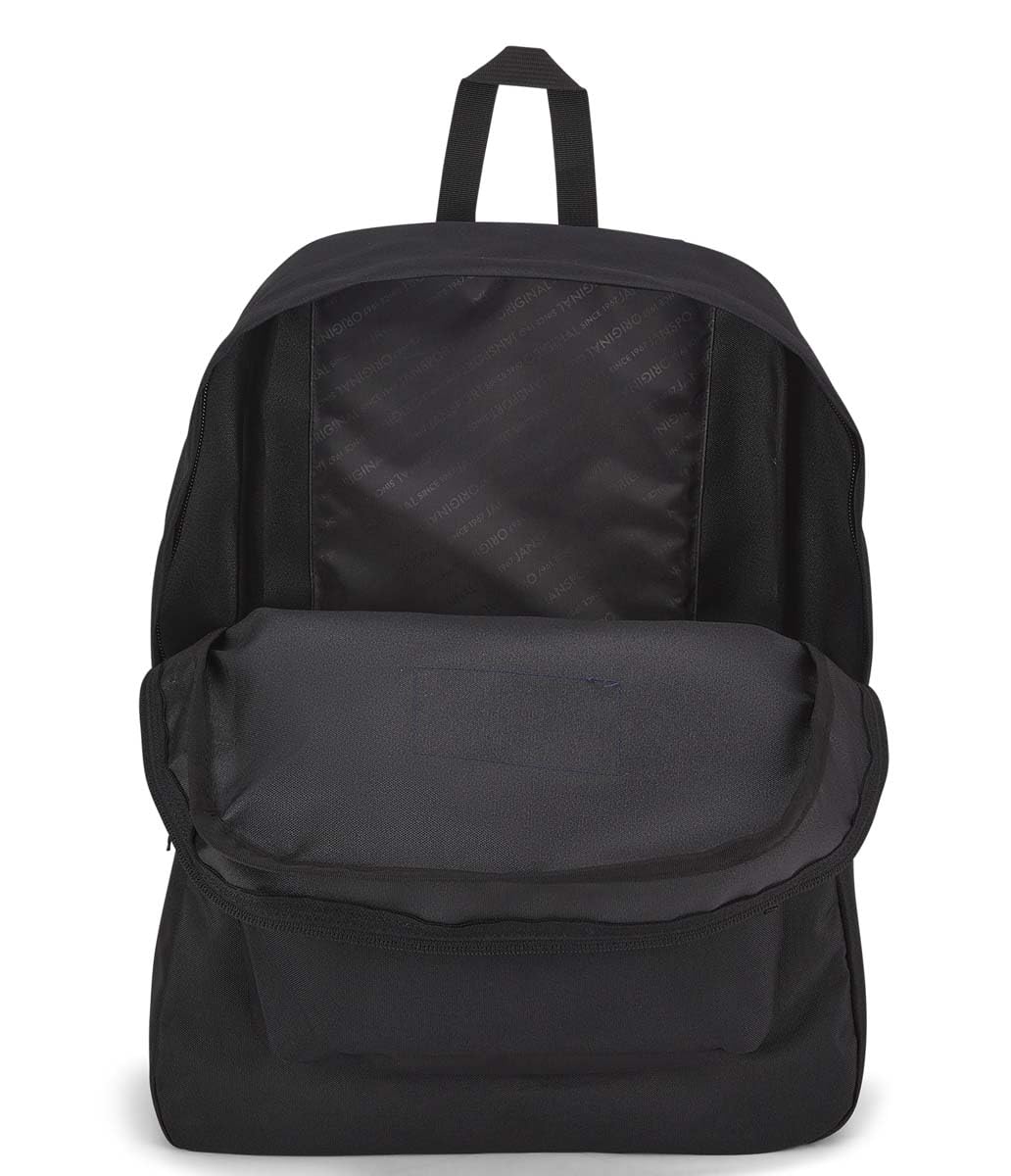 JanSport SuperBreak One School Backpack for Girls, Boys, Black - Durable, Lightweight Bookbag for Teens with 1 Main Compartment, Front Utility Pocket with Built-in Organizer - Premium Backpack
