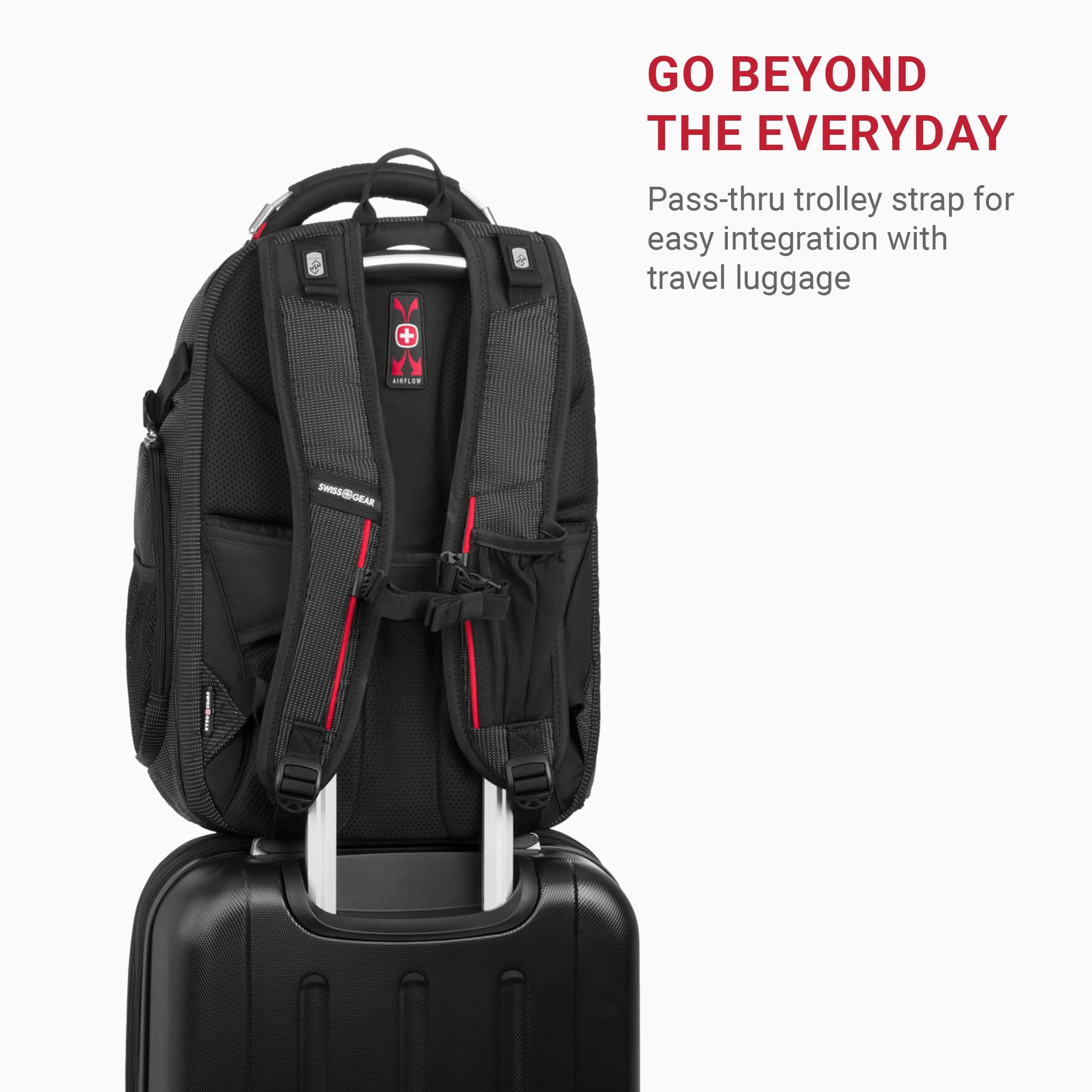 SwissGear Unisex-Adult 5358 USB ScanSmart Laptop Backpack, Black Dot, Large