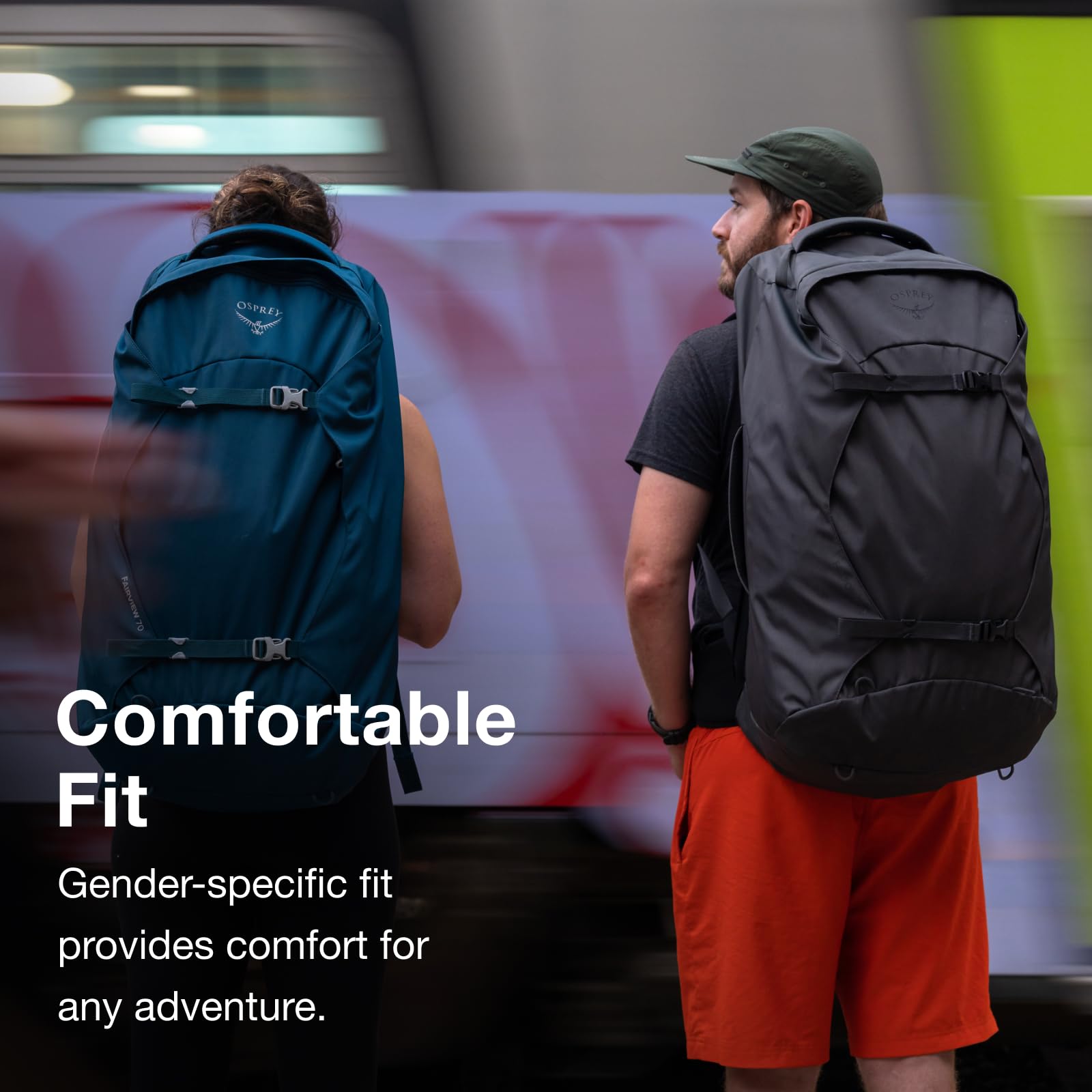 Osprey Farpoint 55 Men's Travel Backpack, Tunnel Vision Grey