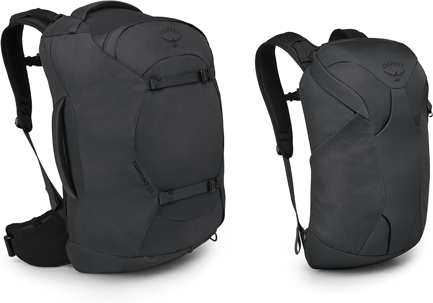 Osprey Farpoint 55 Men's Travel Backpack, Tunnel Vision Grey