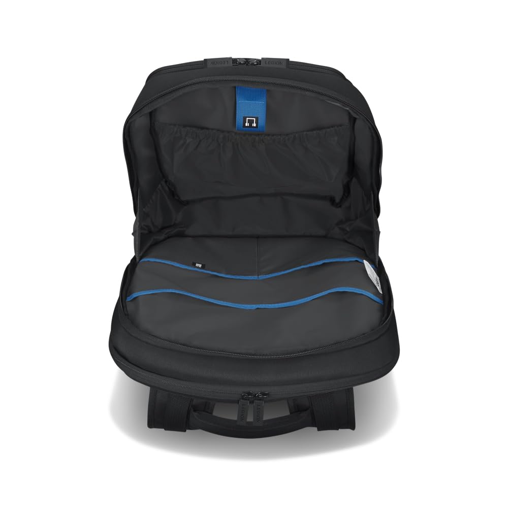 Lenovo Legion 17" Armored Backpack II, Gaming Laptop Bag, Double-Layered Protection, Dedicated Storage Pockets, GX40V10007, Black