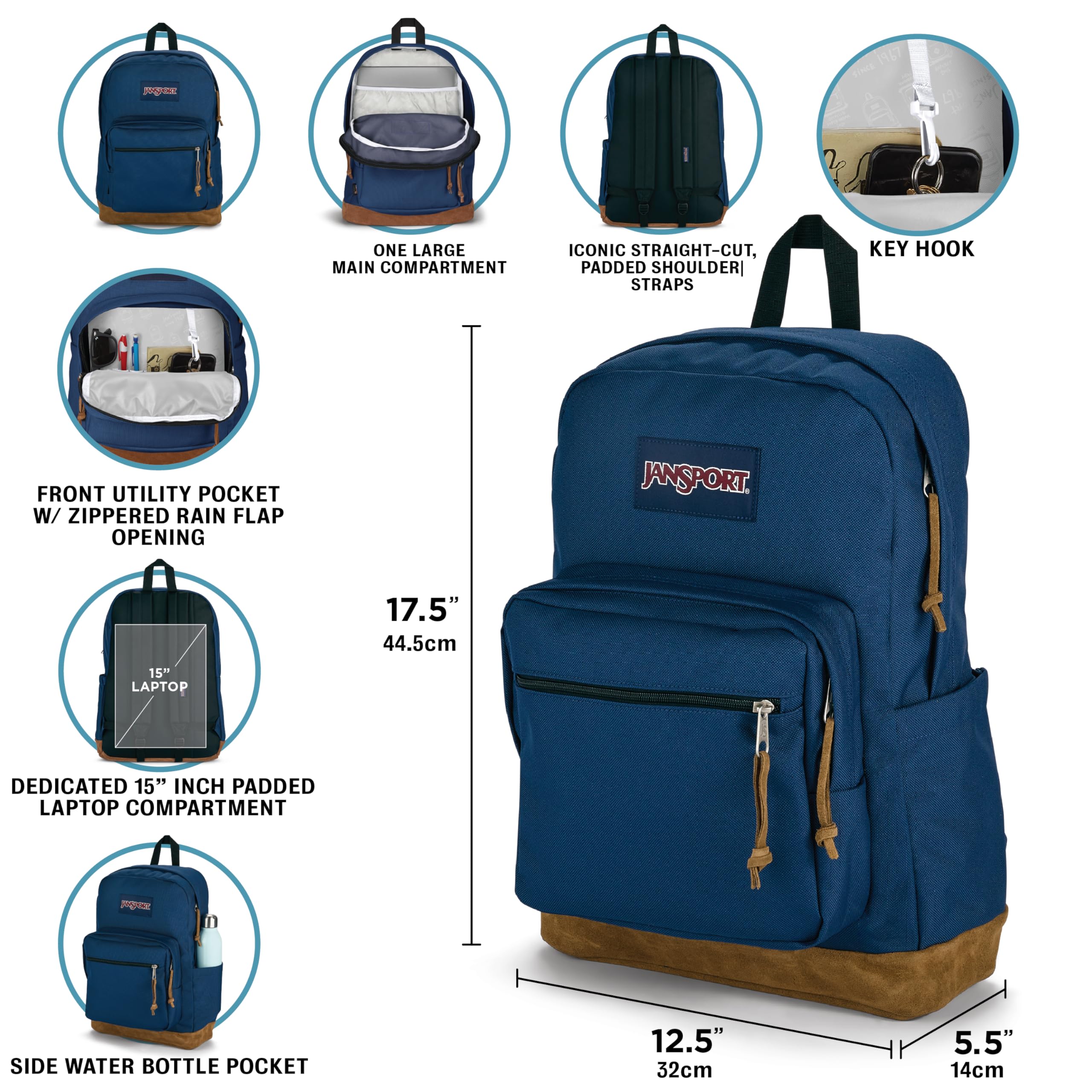 JanSport JS0A4QVA008 Right Pack Black