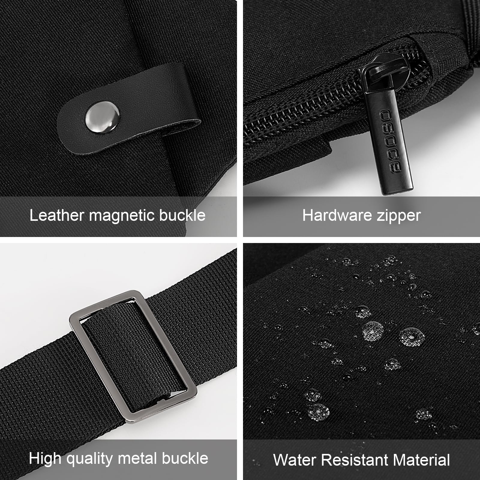 OSOCE Anti-Theft Waterproof Shoulder Backpack Sling Chest Crossbody Bag Cover Pack Rucksack Bicycle Sport