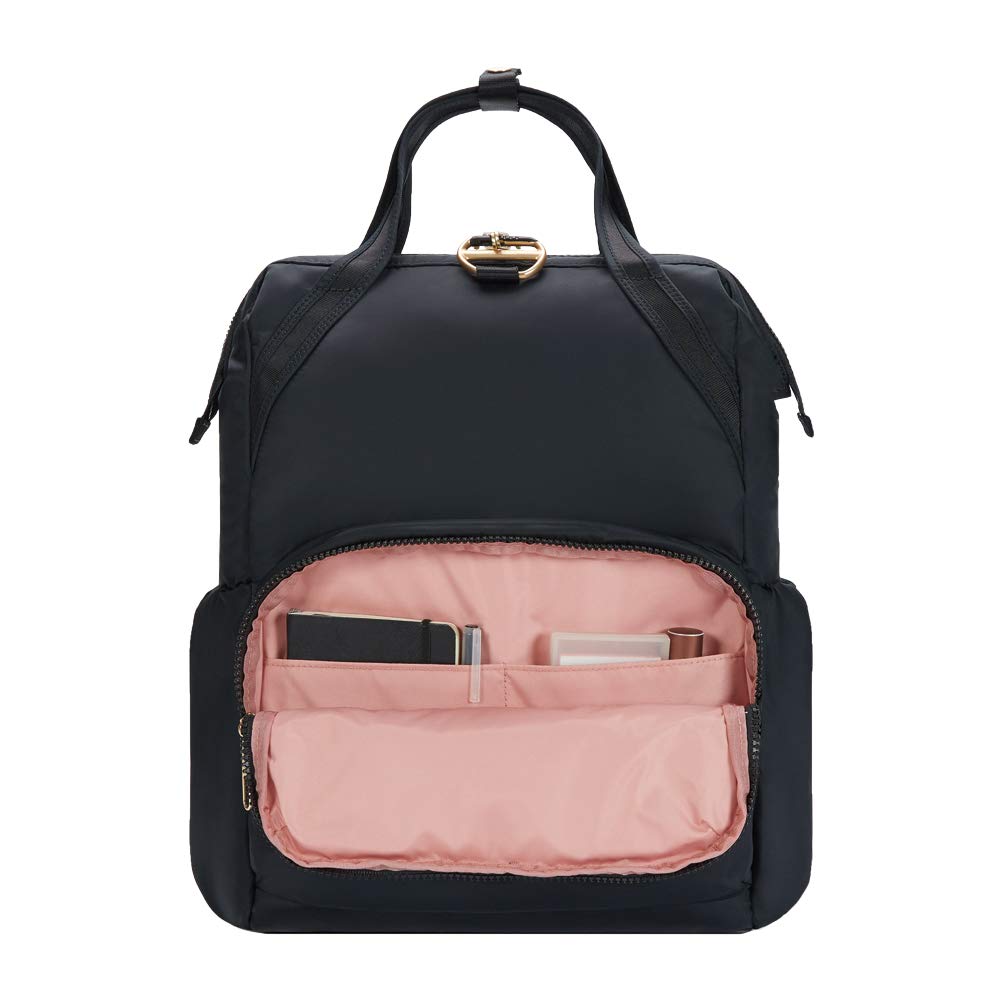 PacSafe Women's Citysafe CX 17L Anti Theft Backpack-Fits 16 inch Laptop, Black, One Size