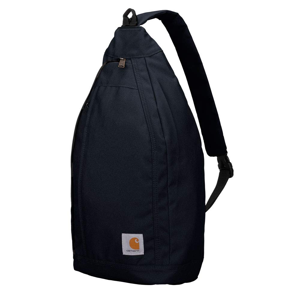 Carhartt Mono Sling Backpack, Unisex Crossbody Bag for Travel and Hiking, Black