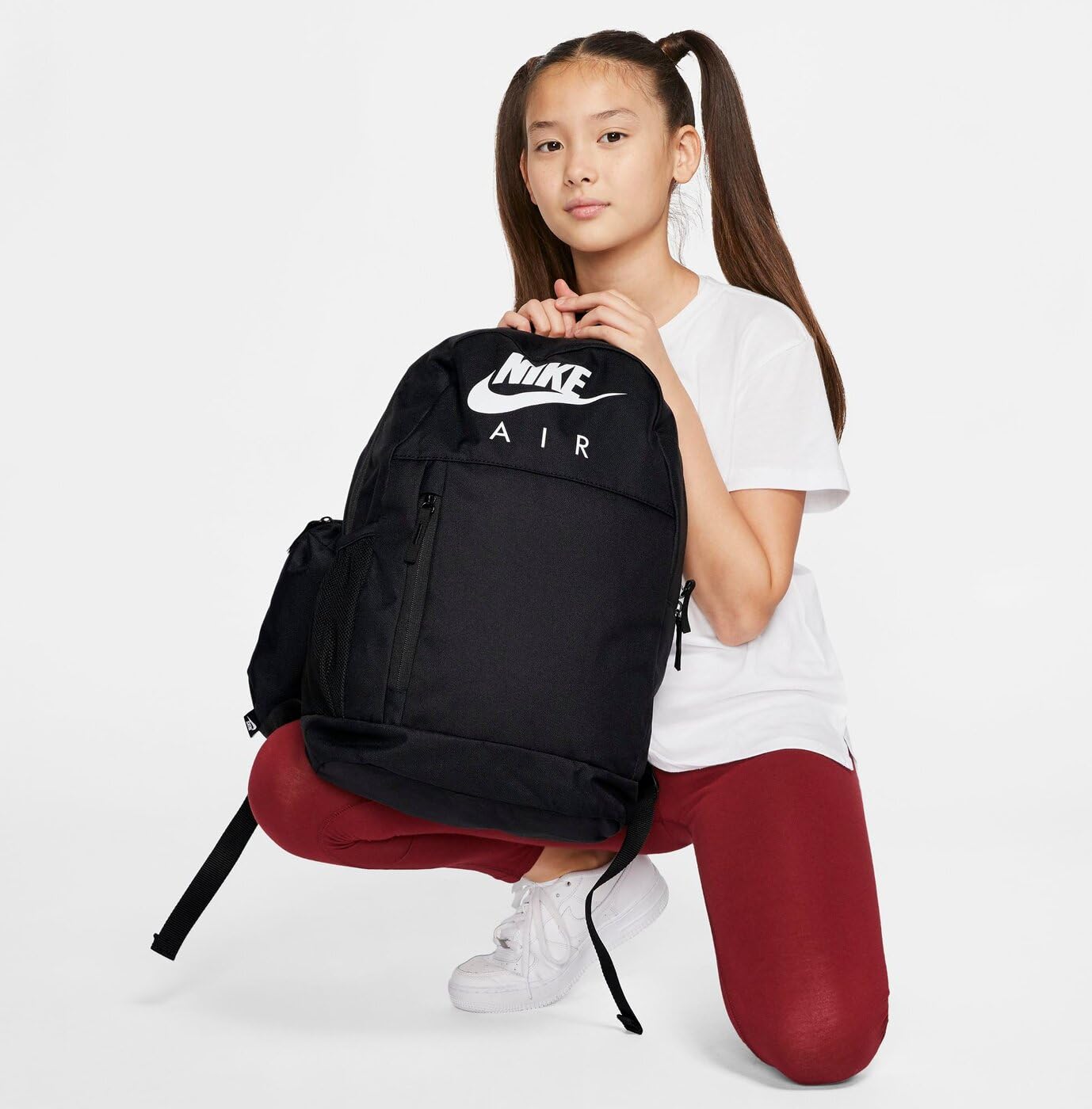Nike Unisex Kid's Y NK ELMNTL BKPK-GFX FA19, Black/Black/(White), 30L