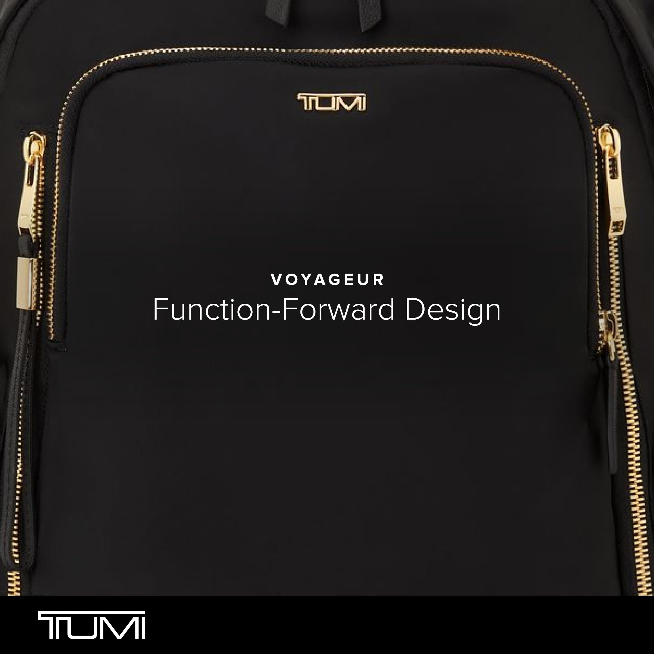 TUMI Voyageur Celina Backpack - Black/Gold