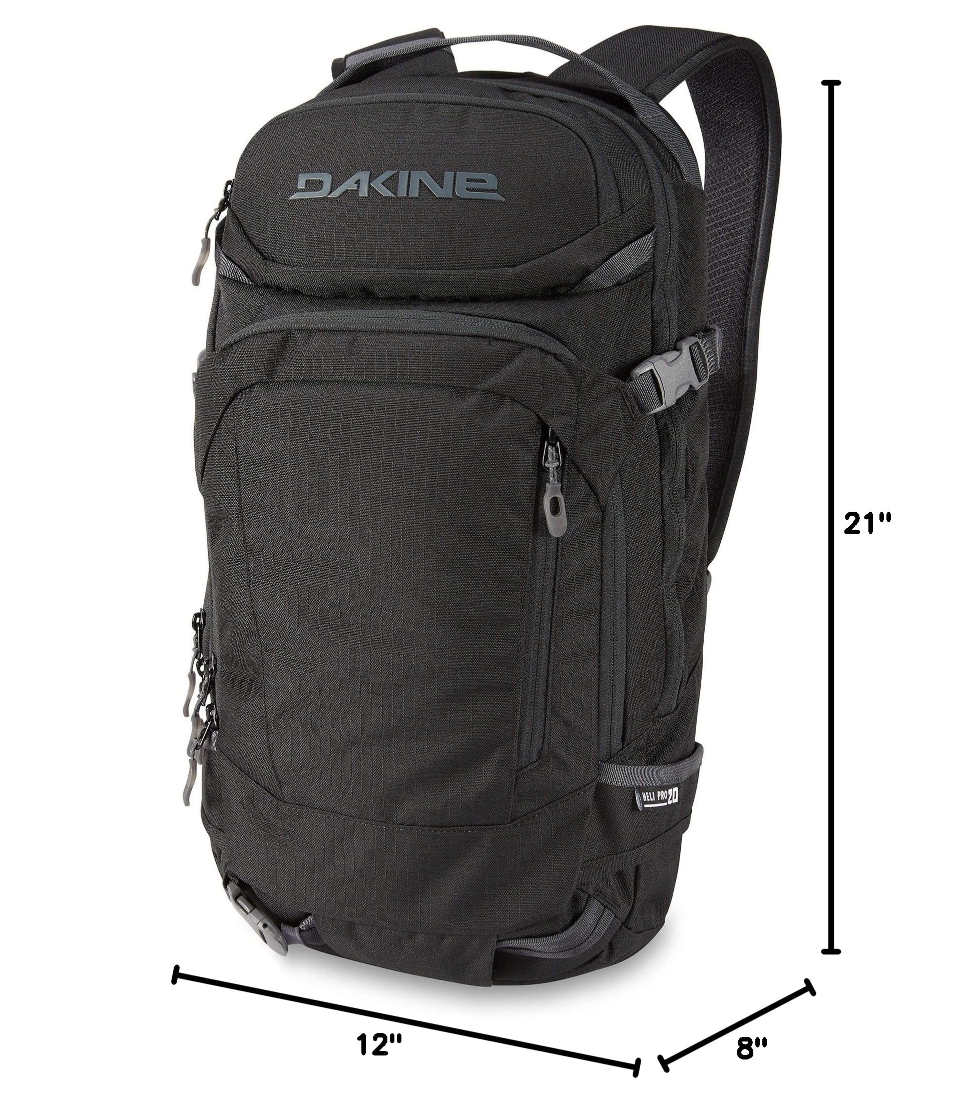 Dakine Heli Pro 20 Liter Winter Adventure Backpack, Black