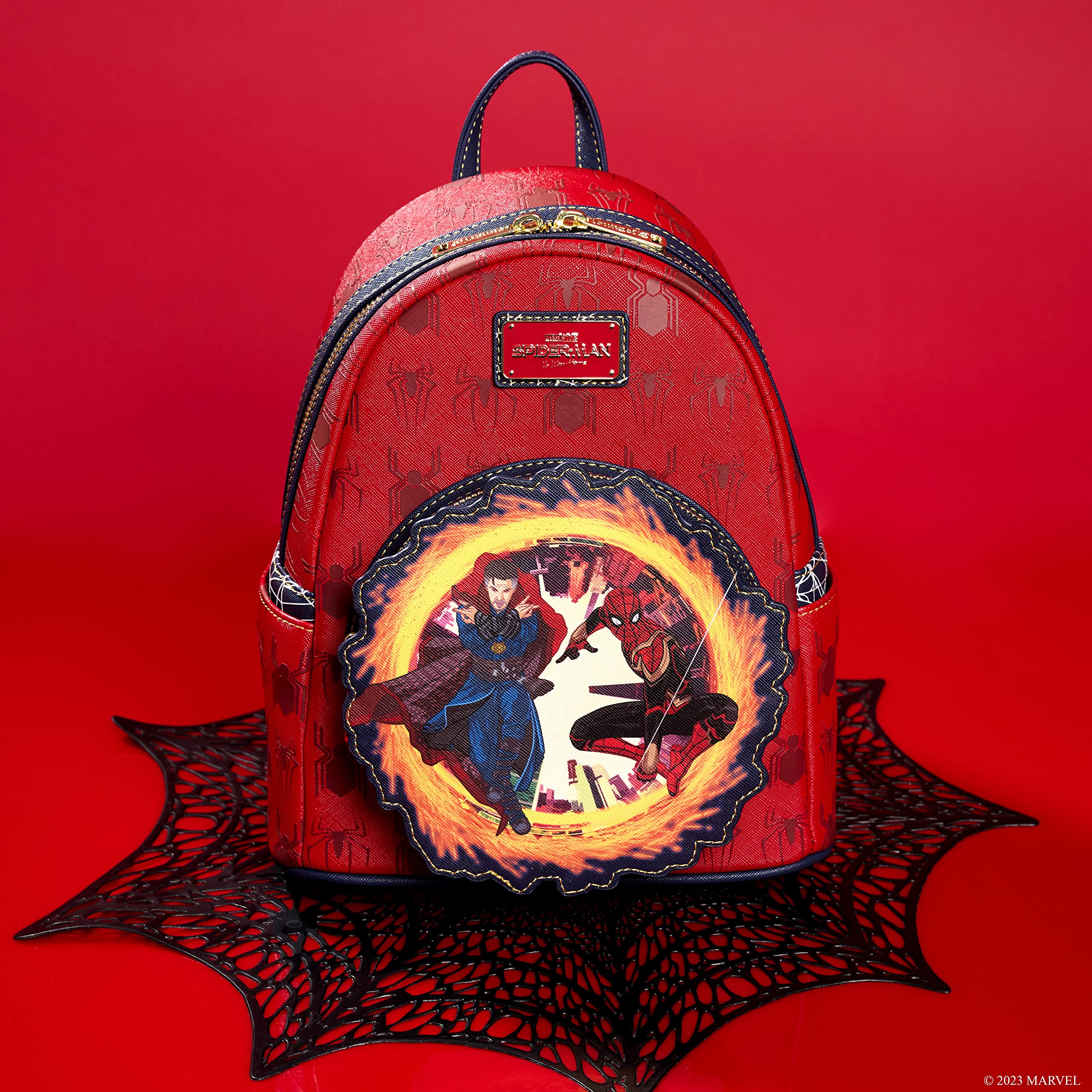Loungefly Backpack Marvel: Spider-Man Portal Mini Backback, Amazon Exclusive