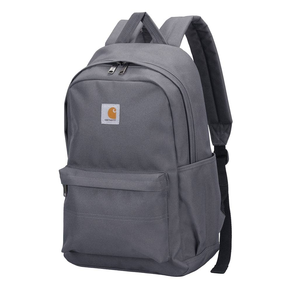 Carhartt Essentials Backpack with 15-Inch Laptop Sleeve for Travel, Work and School, Grey