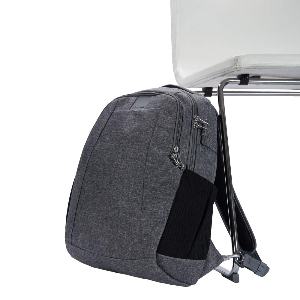 Pacsafe Metrosafe LS350 15 Liter Anti Theft Laptop Daypack / Backpack - with Padded 13" Laptop Sleeve, Adjustable Shoulder Straps, Patented Security Technology, Black