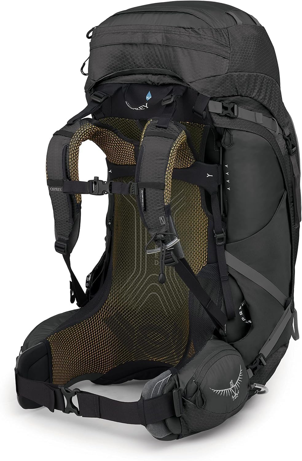 Osprey Atmos AG 65 Men's Backpacking Backpack, Black, Small/Medium