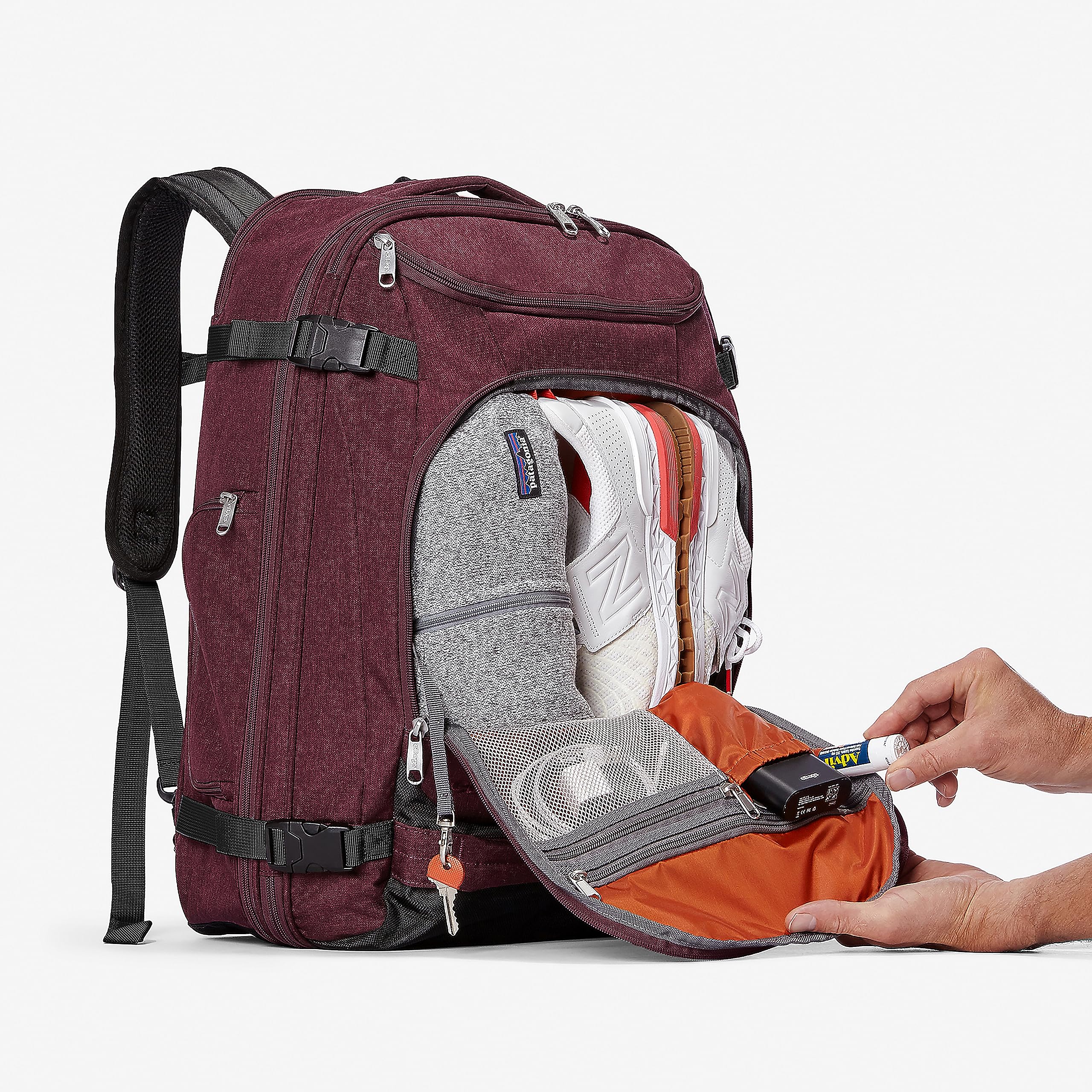 ebags Mother Lode Travel Backpack (Solid Black)