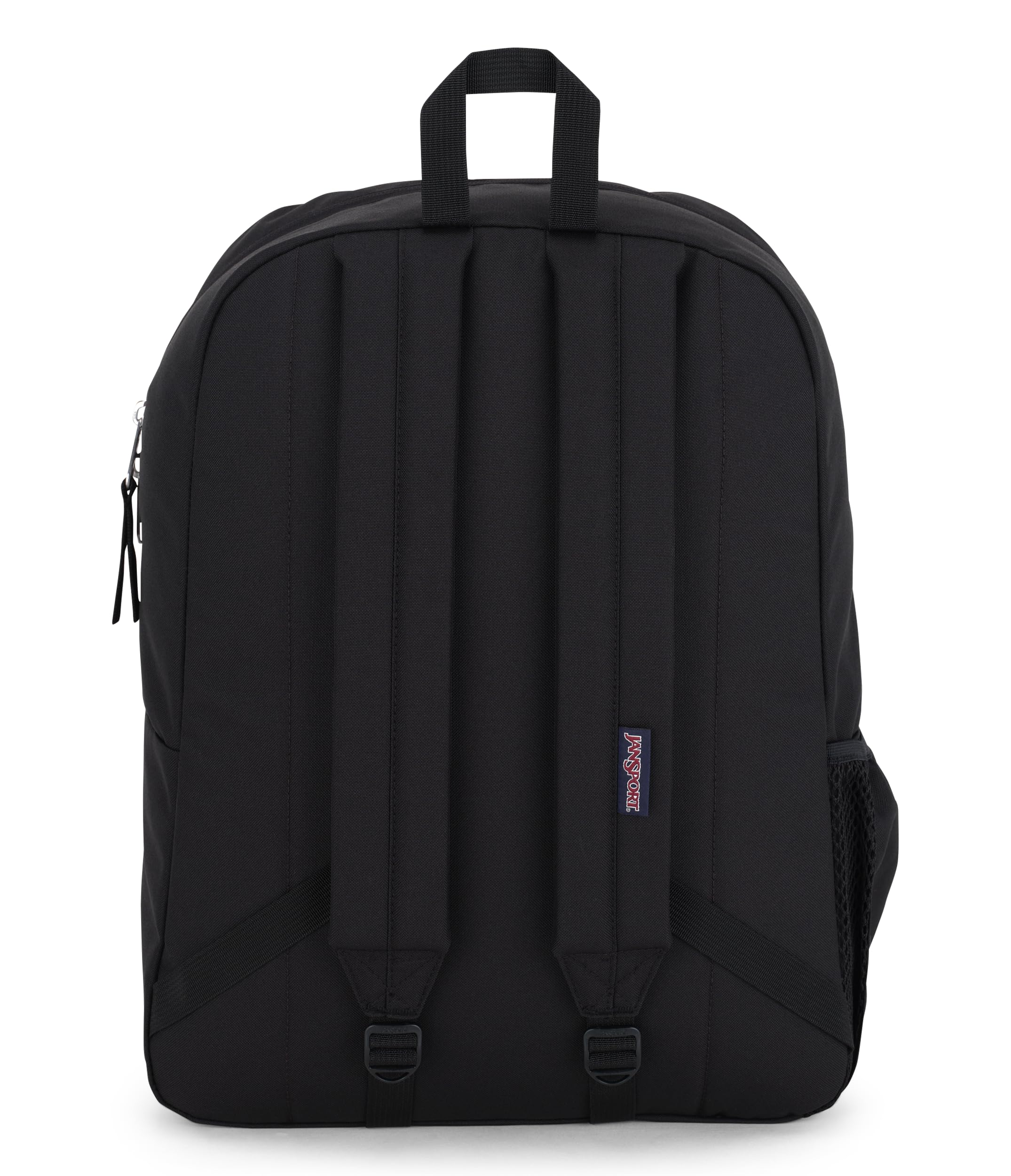 JanSport Cross Town School Backpack, Black, 17" x 12.5" x 6" - Simple Bookbag for Girls, Boys, Adults with 1 Main Compartment, Front Utility Pocket - Premium School Accessories