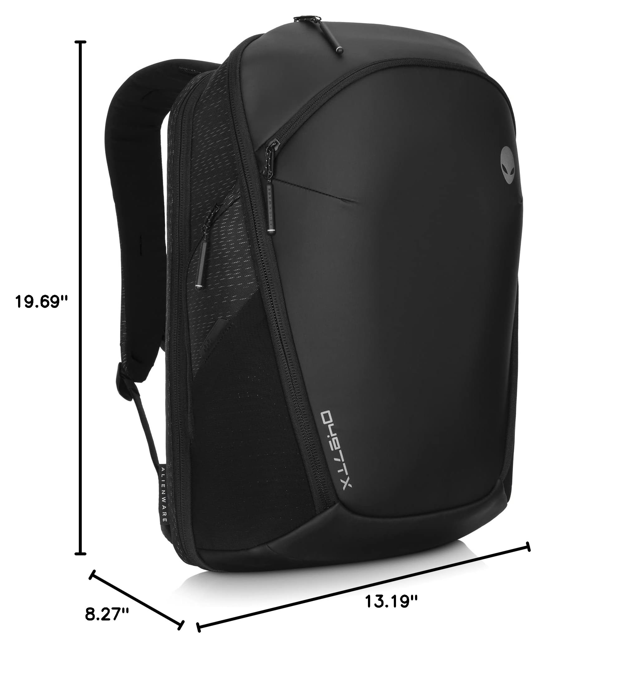 Alienware 17-inch Laptop Horizon Travel Backpack, Weather Resistant, Shockproof, Anti-Scratch Interior Design, TSA-Friendly for Travel, Work, Leisure for Men and Women - Galaxy Weave Black