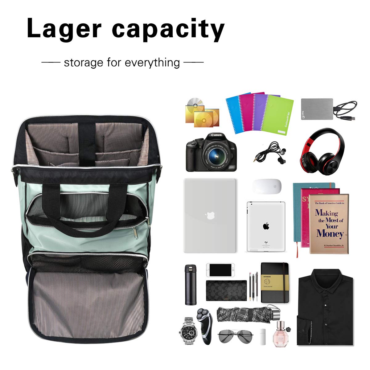 Hap Tim Laptop Backpack, Travel Backpack for Women,Work Backpack, School Backpack for Girls(7651-GB)