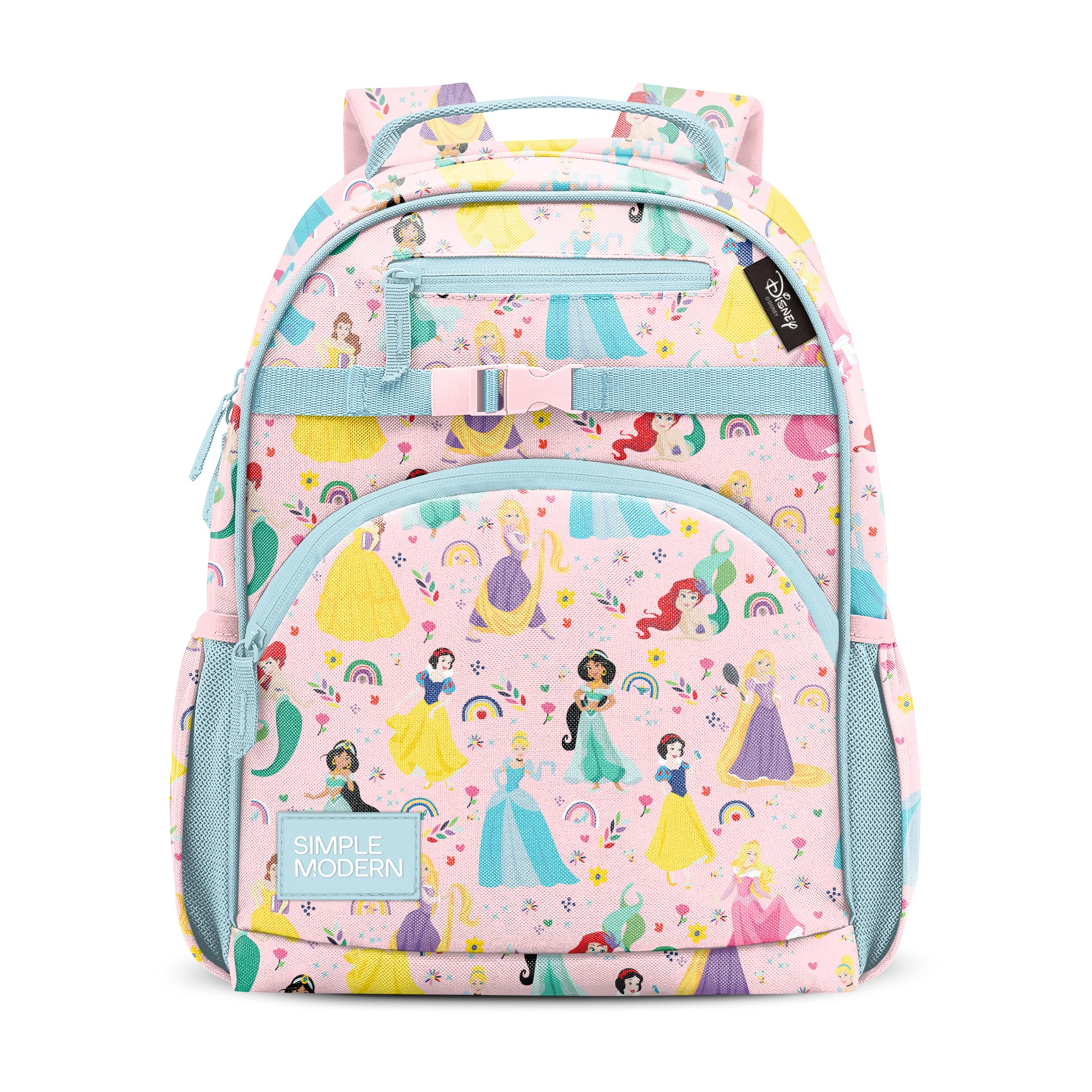 Simple Modern Disney Kids Backpack for School Boys Girls | Kindergarten Elementary Toddler Backpack | Fletcher Collection | Kids - Medium (15" tall) | Princess Rainbows