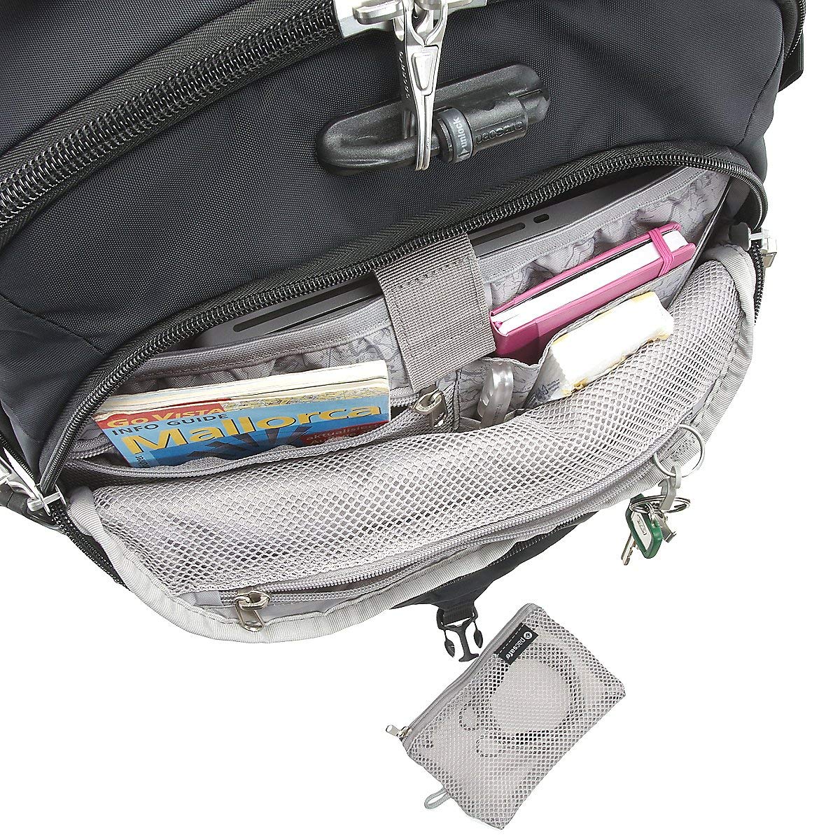 Pacsafe Venturesafe EXP45 Anti-Theft Carry-On Travel Backpack, Black