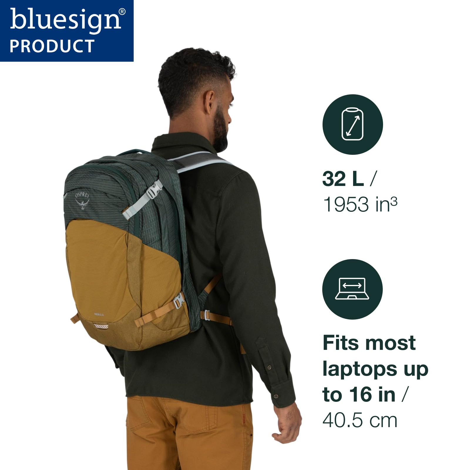 Osprey Nebula 32 Laptop Backpack, Black