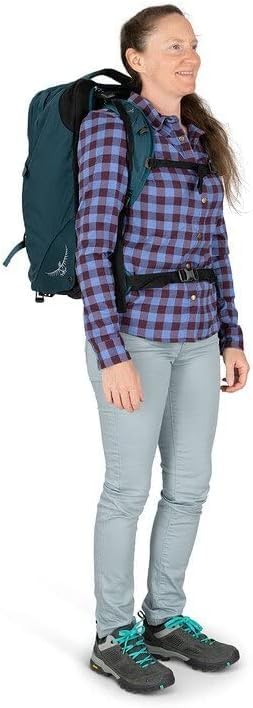 Osprey Fairview 36 Women's Wheeled Travel Backpack, Night Jungle Blue (10003702)