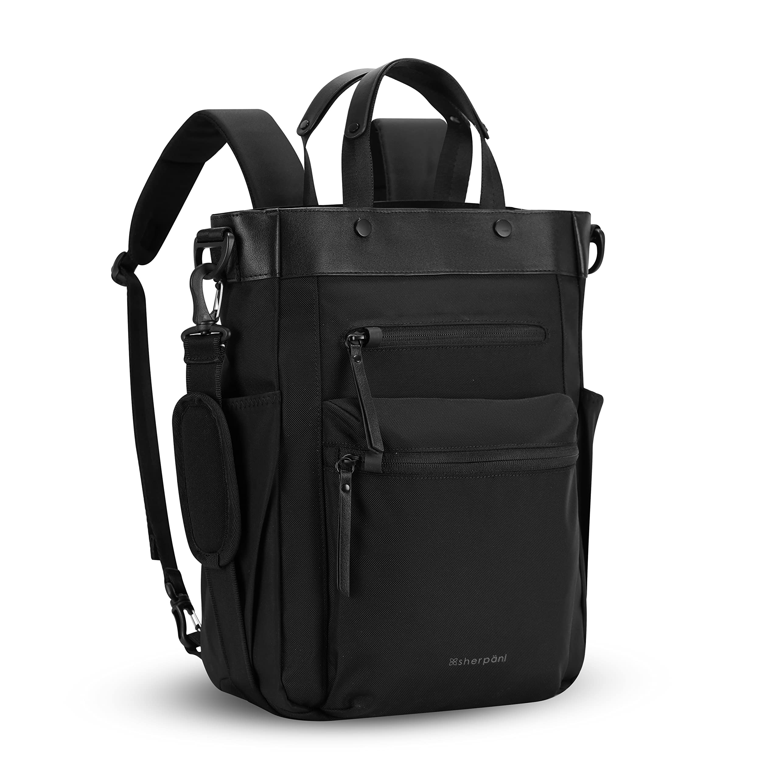 Sherpani Soleil, Anti Theft Convertible Backpack, Backpack for School, Laptop Backpack, Travel Backpack, Tote Bag, Crossbody Bag, Backpack Purse for Women, Fits 15 Inch Laptop (Carbon)