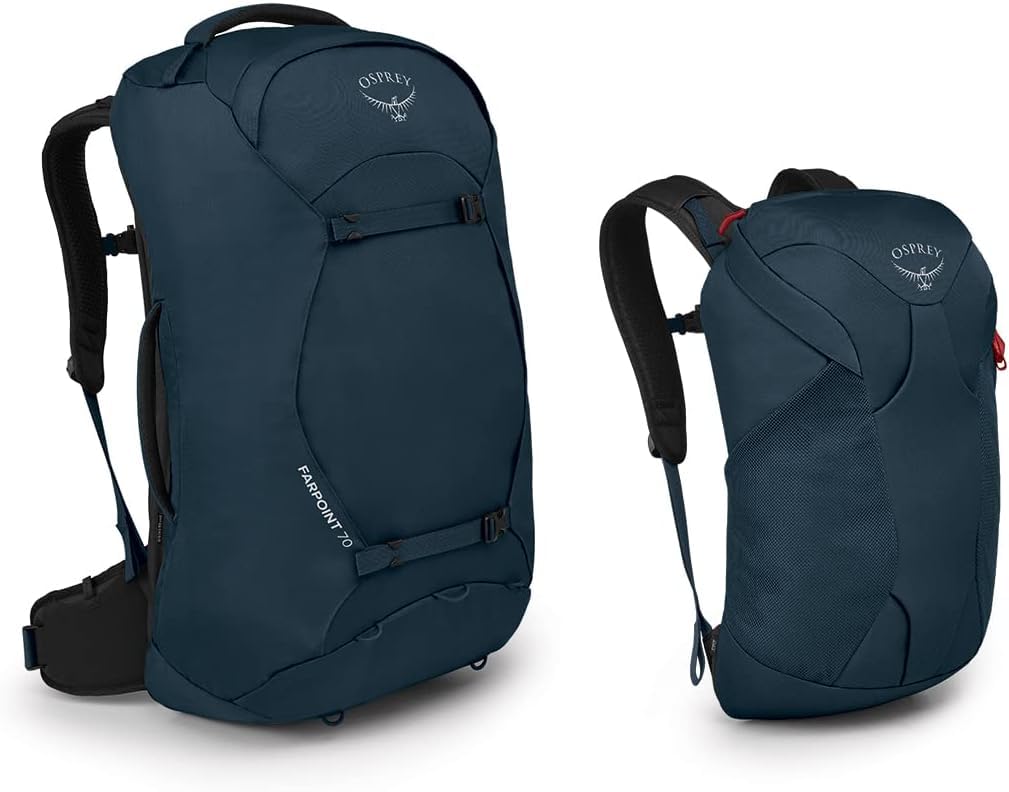 Osprey Farpoint 70 Men's Travel Backpack, Muted Space Blue