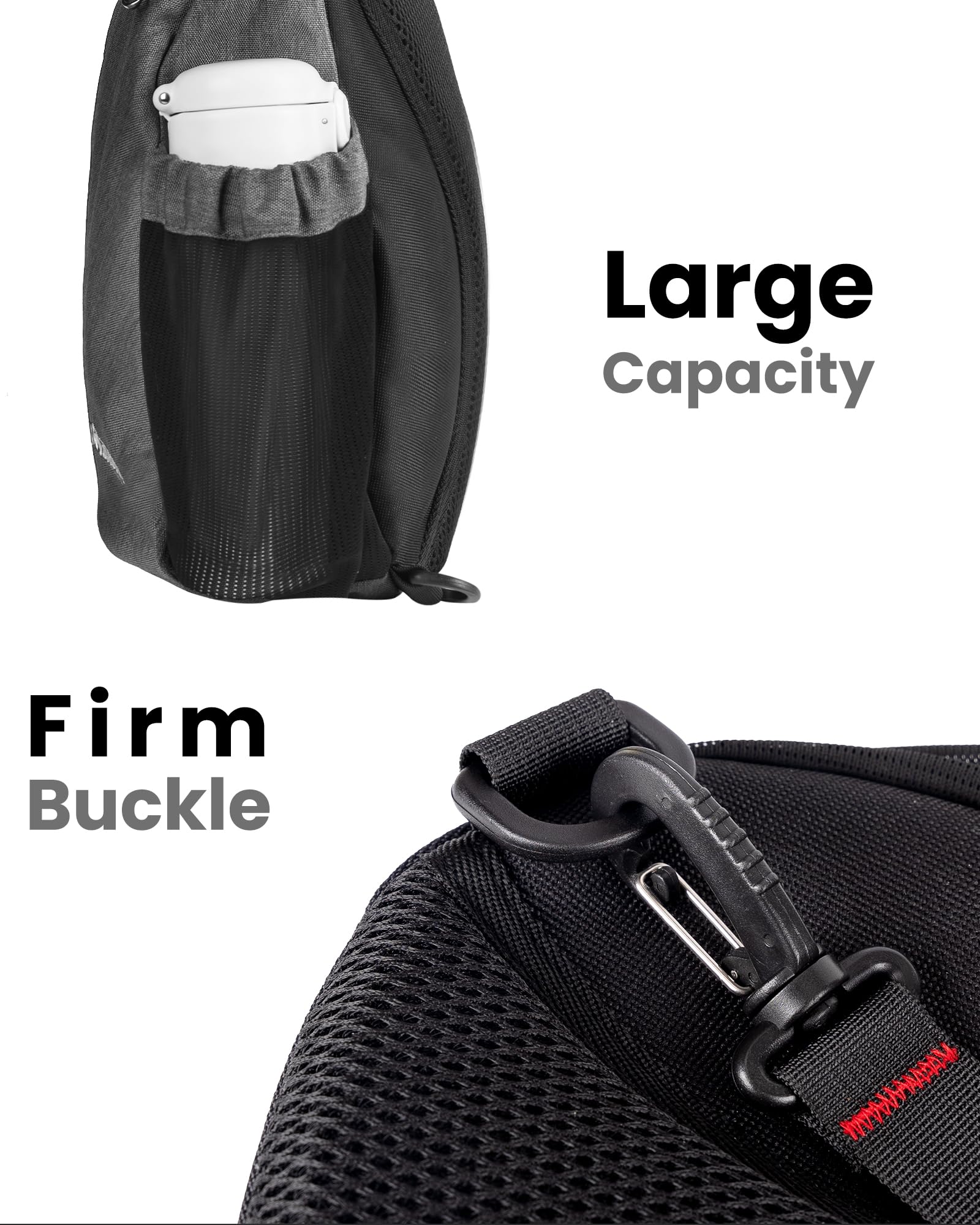 OutdoorMaster Sling Bag - Crossbody Shoulder Chest Urben/Outdoor/Travel Backpack for Women & Men (Gray)