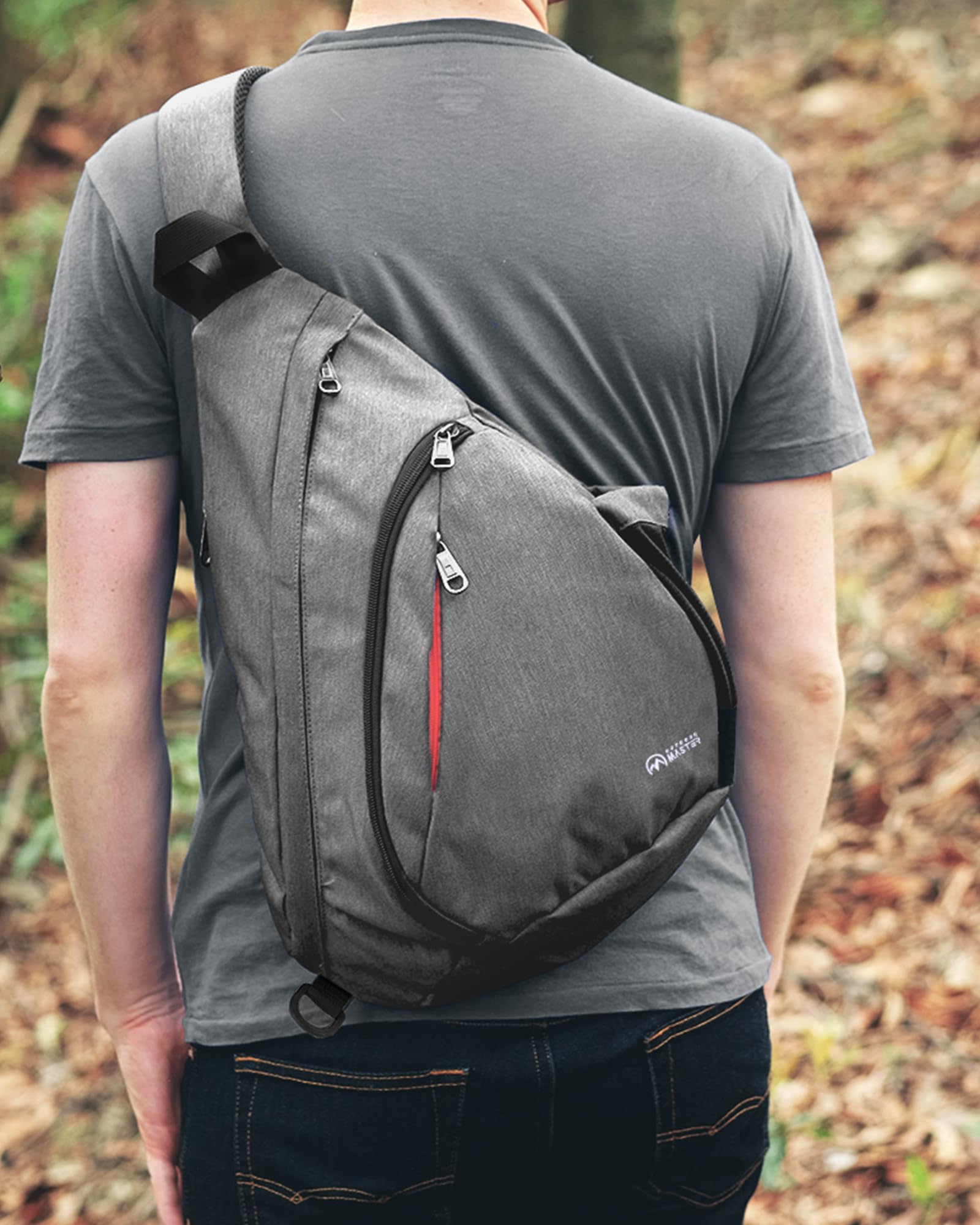 OutdoorMaster Sling Bag - Crossbody Shoulder Chest Urben/Outdoor/Travel Backpack for Women & Men (Gray)