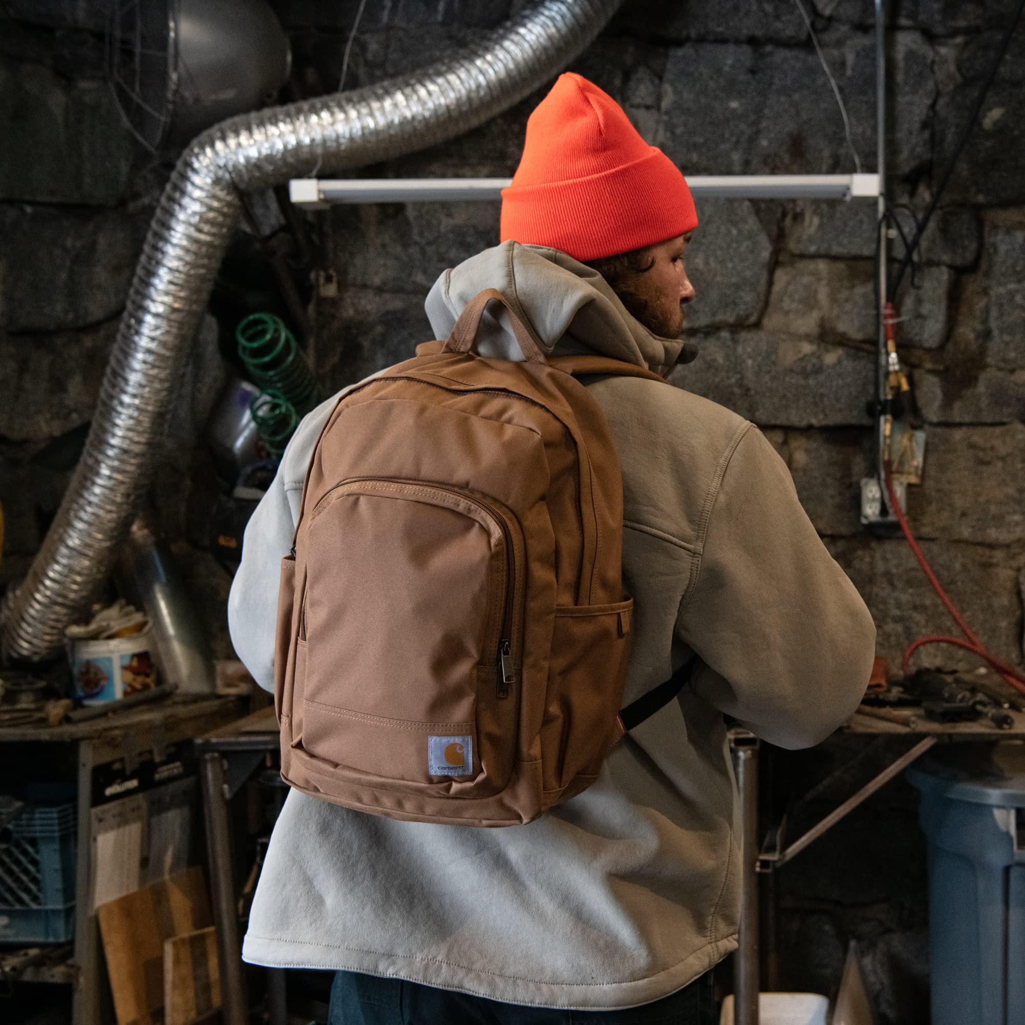 Carhartt Essentials Backpack with 17-Inch Laptop Sleeve for Travel, Work and School, Black