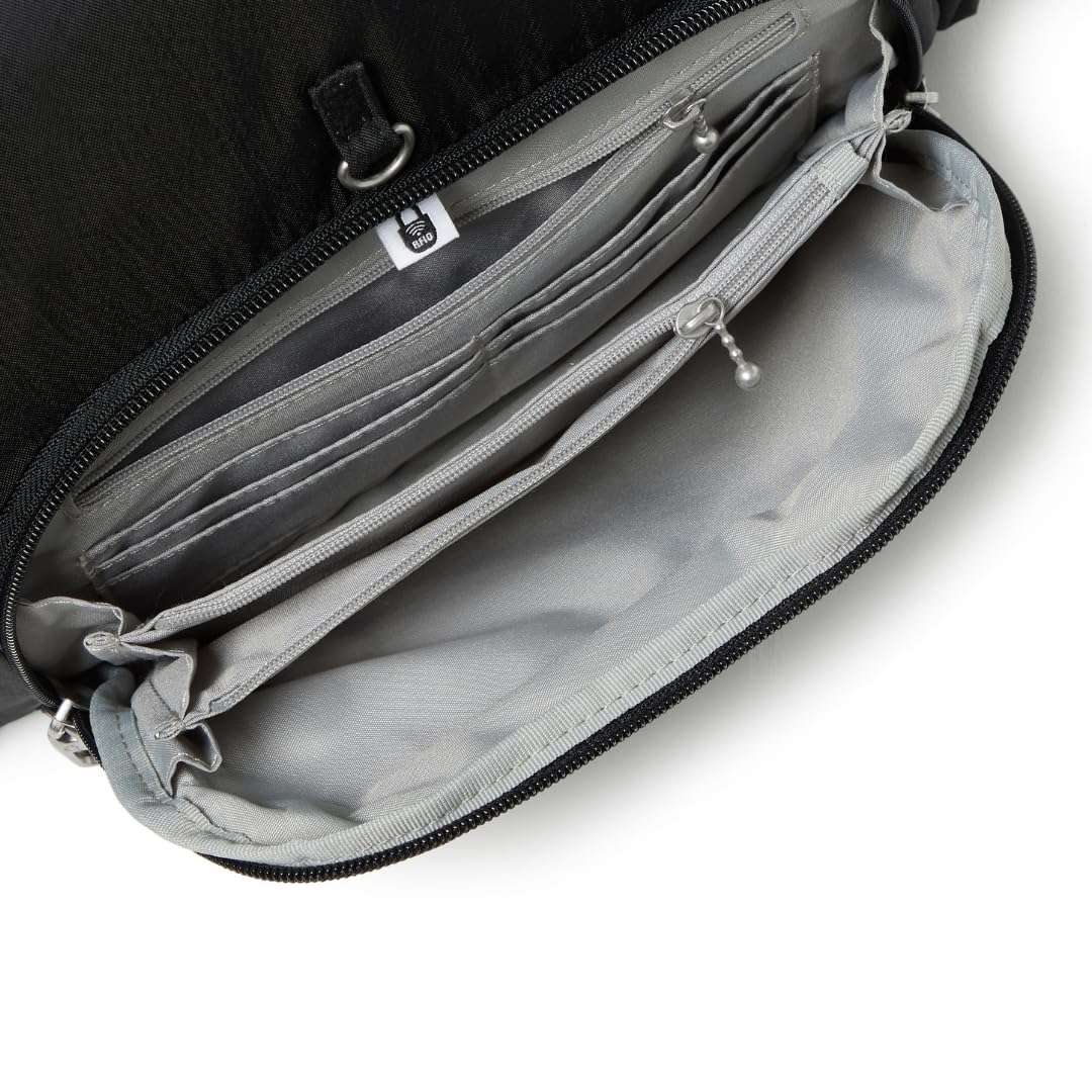 Baggallini womens Securtex® Anti-theft Vacation Backpack, Black, One Size US