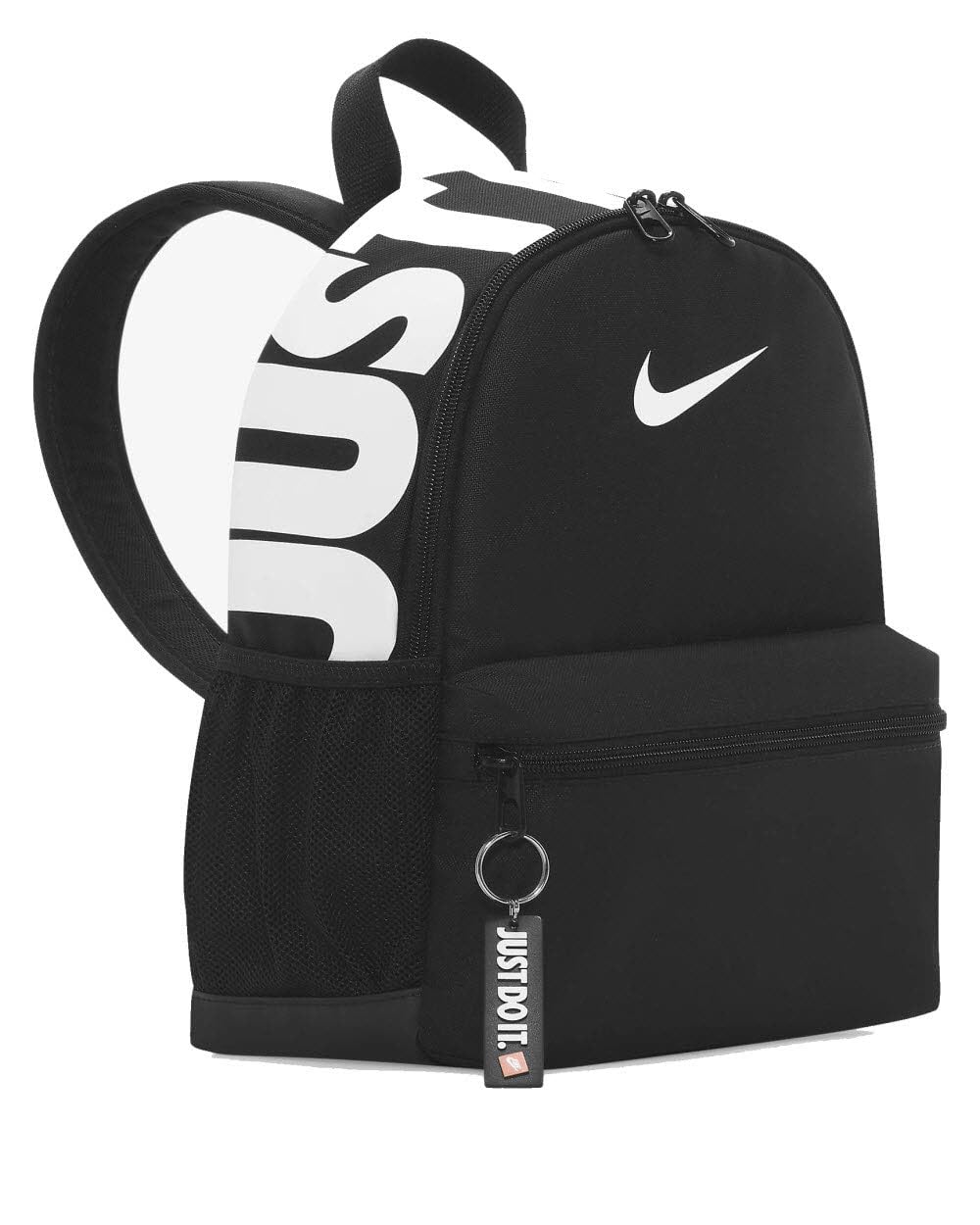 Nike Brasilia "just Do It" Backpack (mini), Black/Black/(Glossy White), Misc